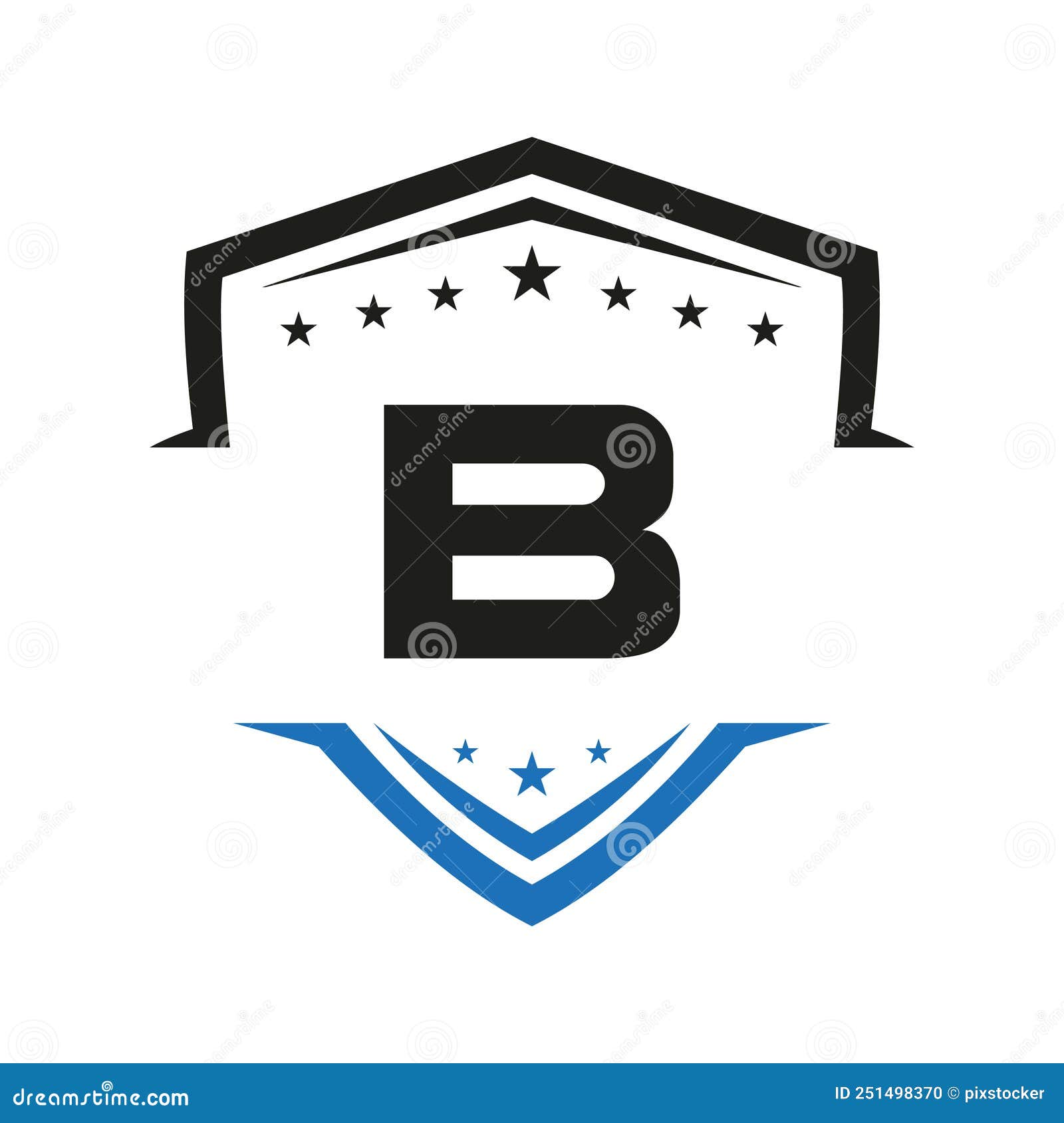 Letter B Automotive Shield Logo Vector Template. Transportation Logo ...