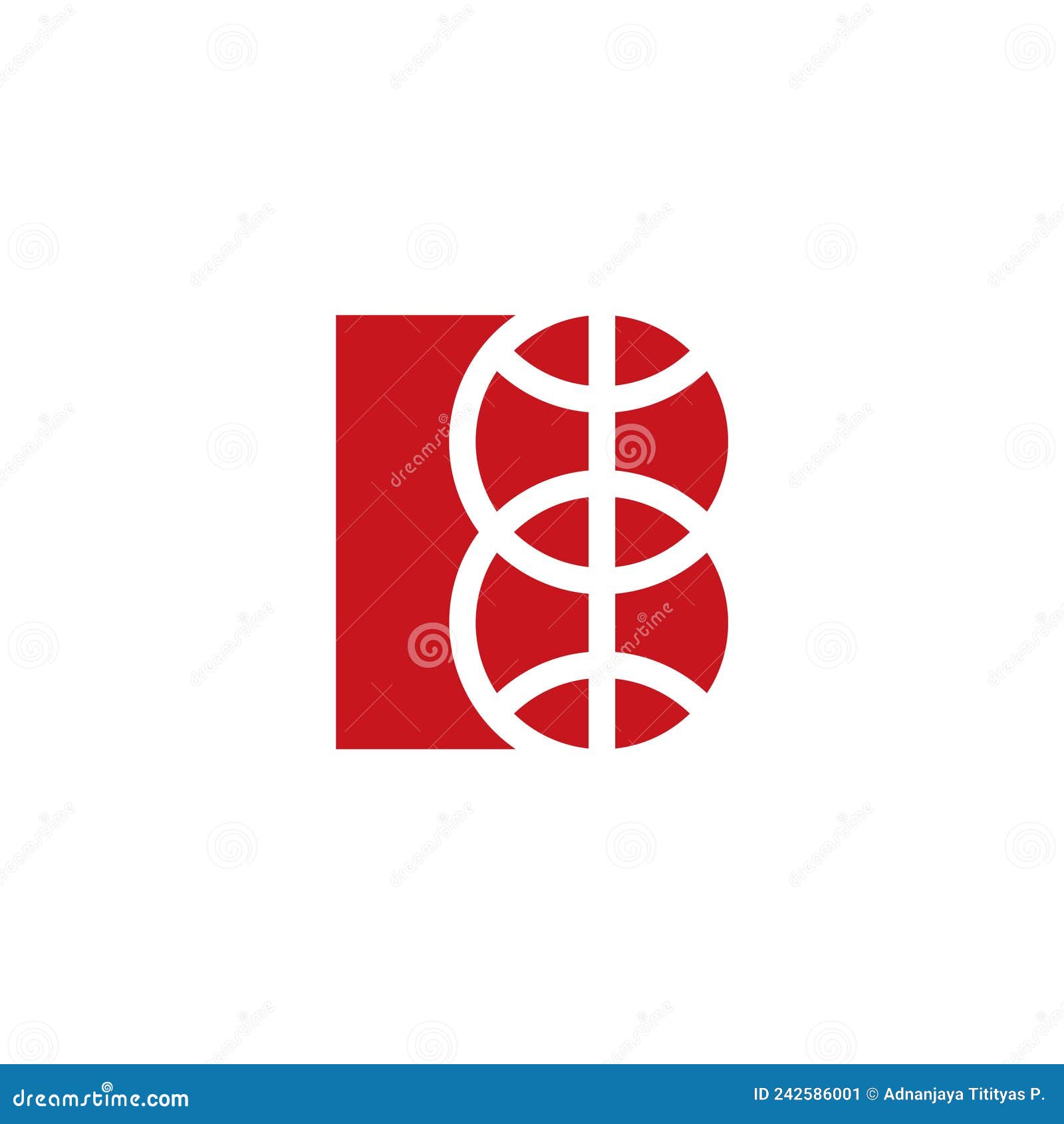 Letter B Basketball Field Symbol Logo Vector Stock Vector ...