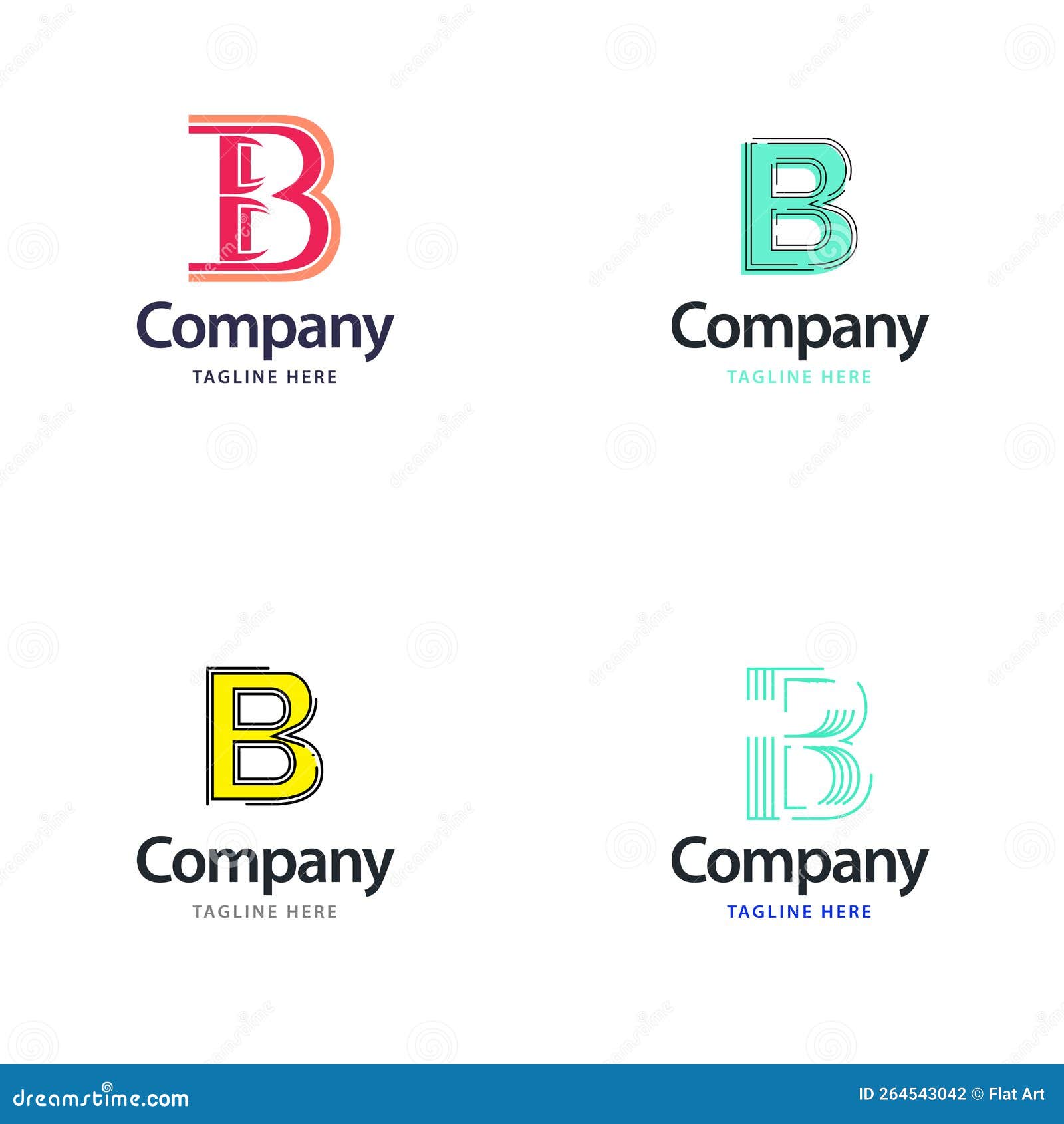 Letter B Big Logo Pack Design Creative Modern Logos Design for Your ...