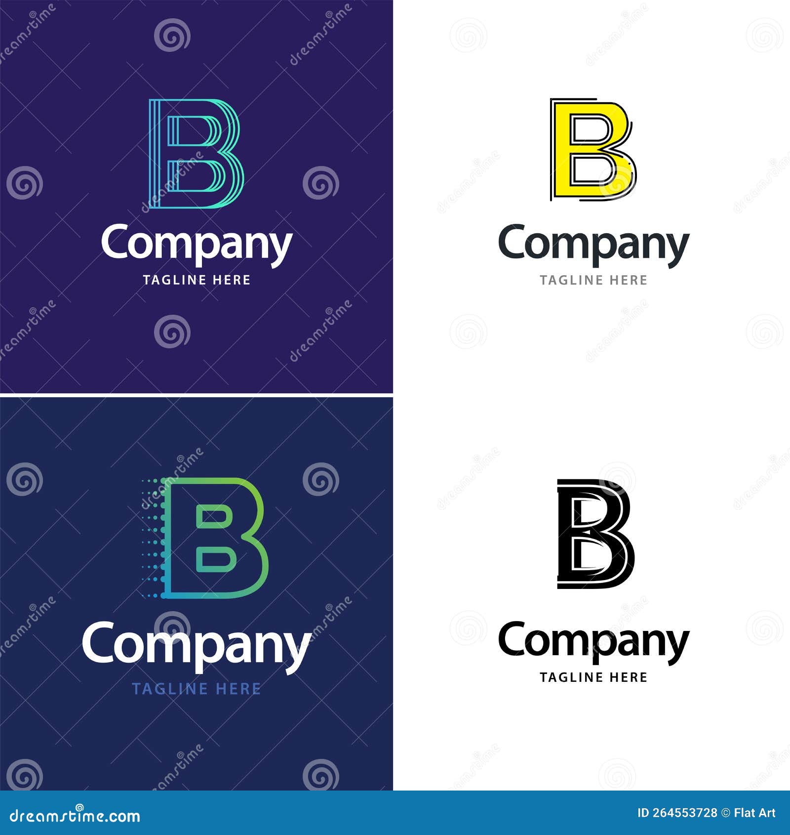 Letter B Big Logo Pack Design Creative Modern Logos Design for Your ...
