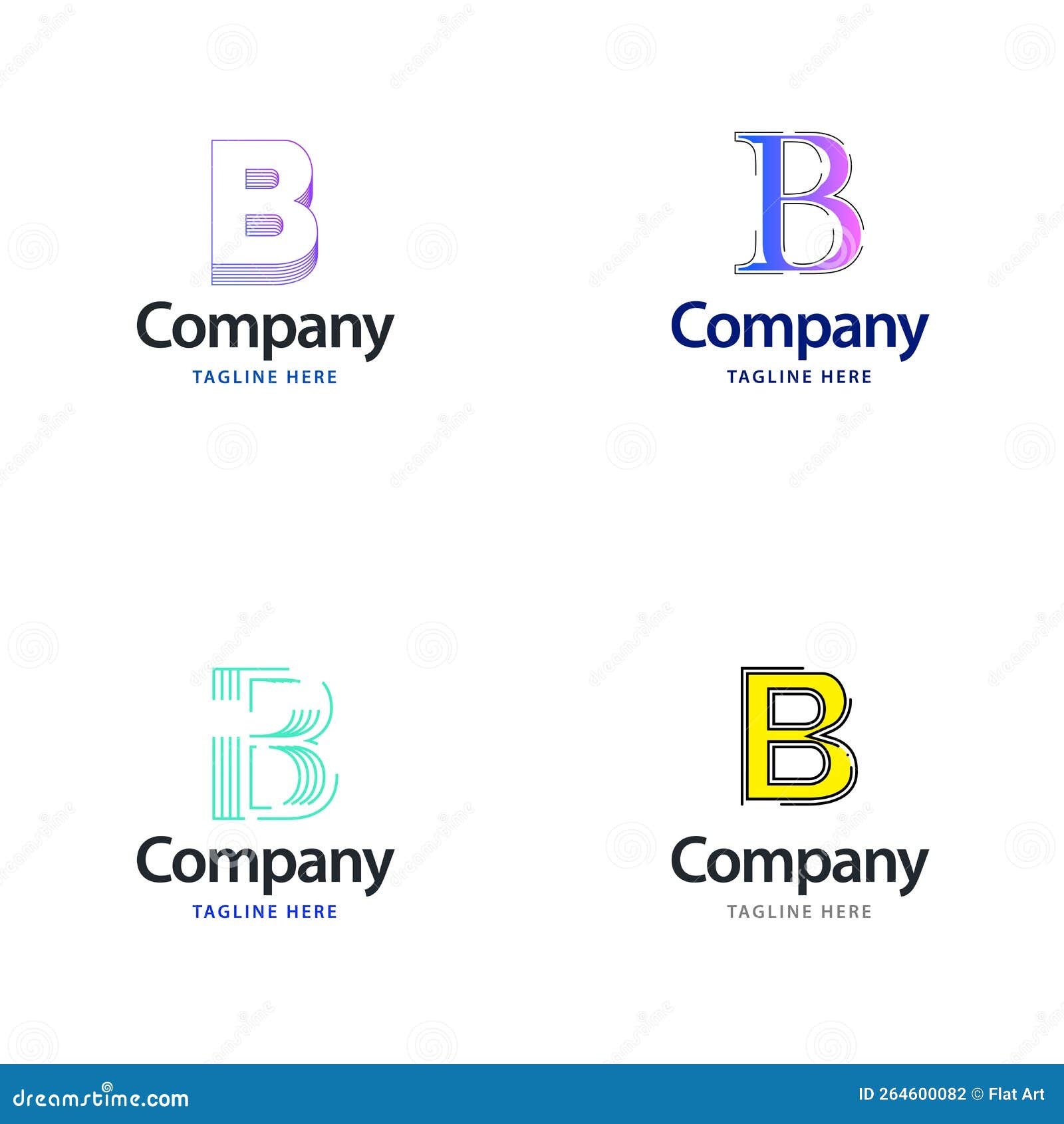 Letter B Big Logo Pack Design Creative Modern Logos Design for Your ...