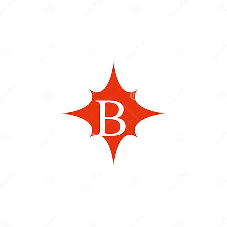 Letter B Boom Explosion Symbol Logo Vector Stock Vector - Illustration ...