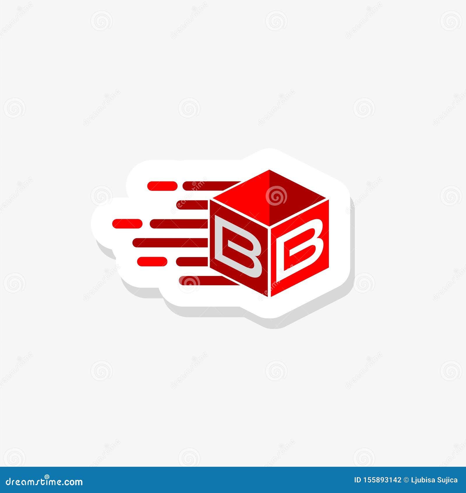 Letter B Box Creative and Symbolic Logo Design Illustration Vektor ...