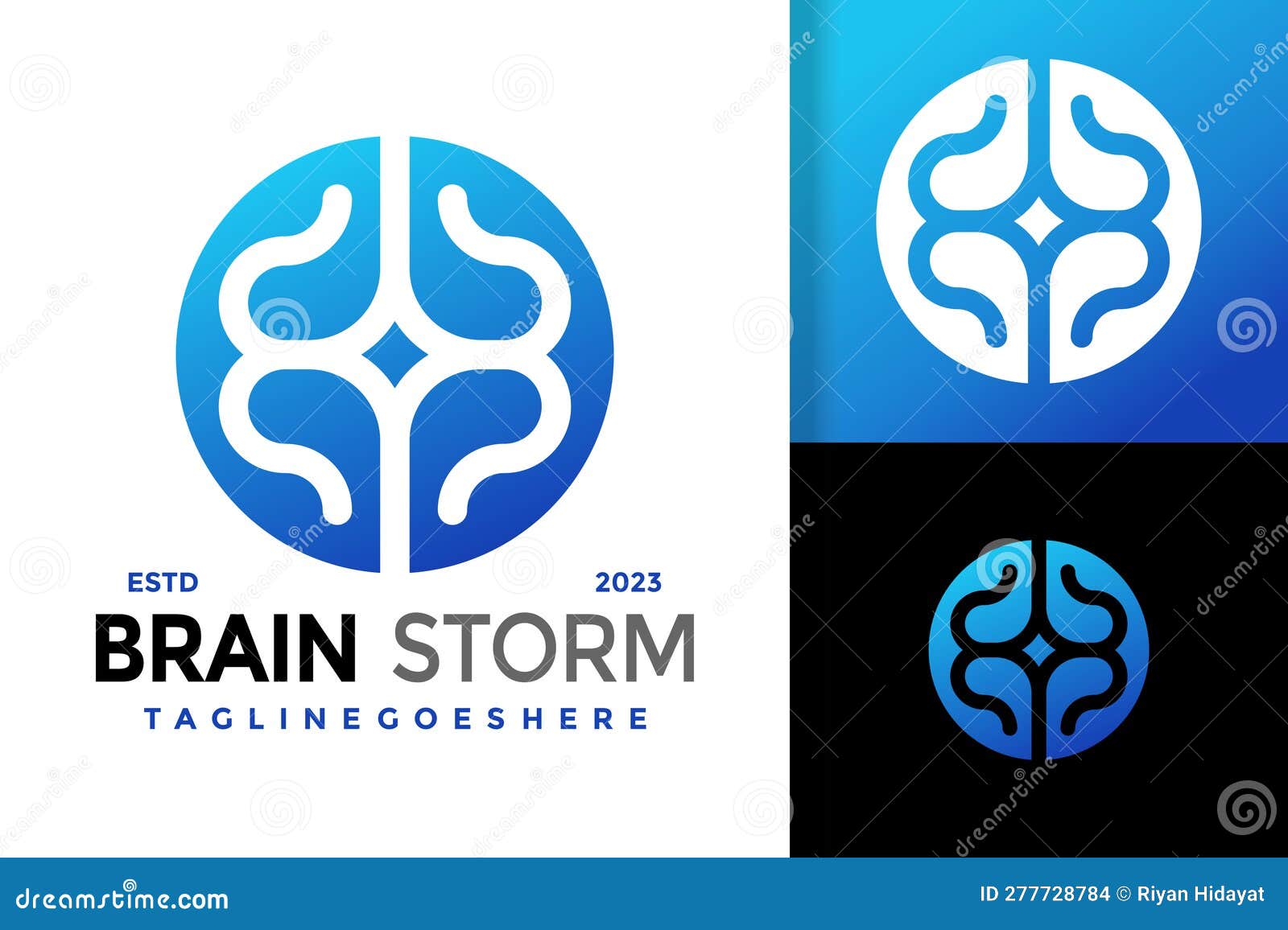 Letter B Brain Storm Logo Vector Icon Illustration Stock Vector ...