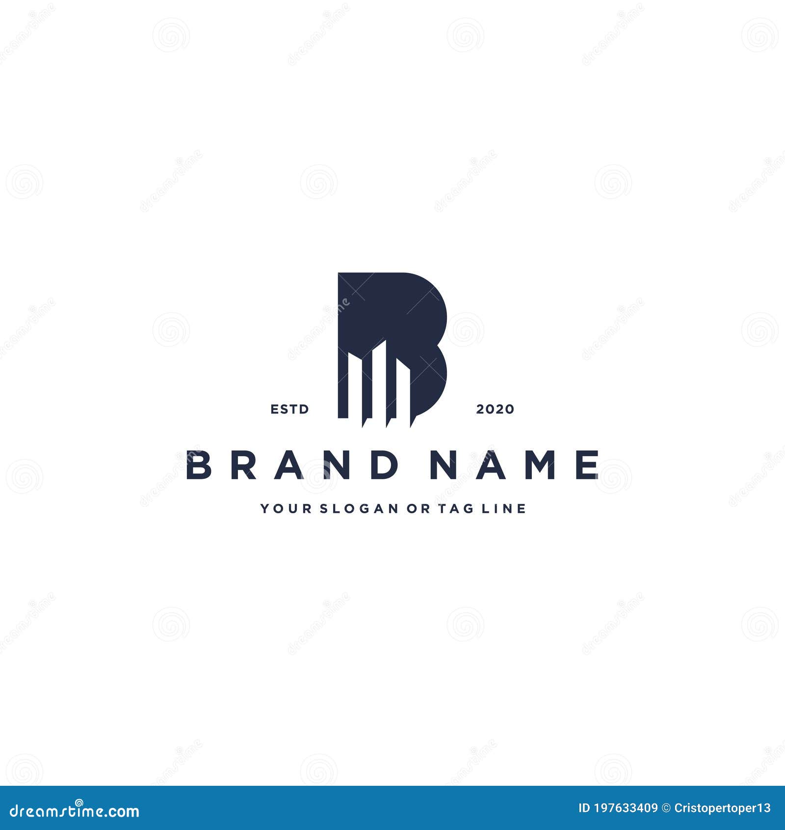 Letter B Build Logo Design Vector Stock Vector - Illustration of ...