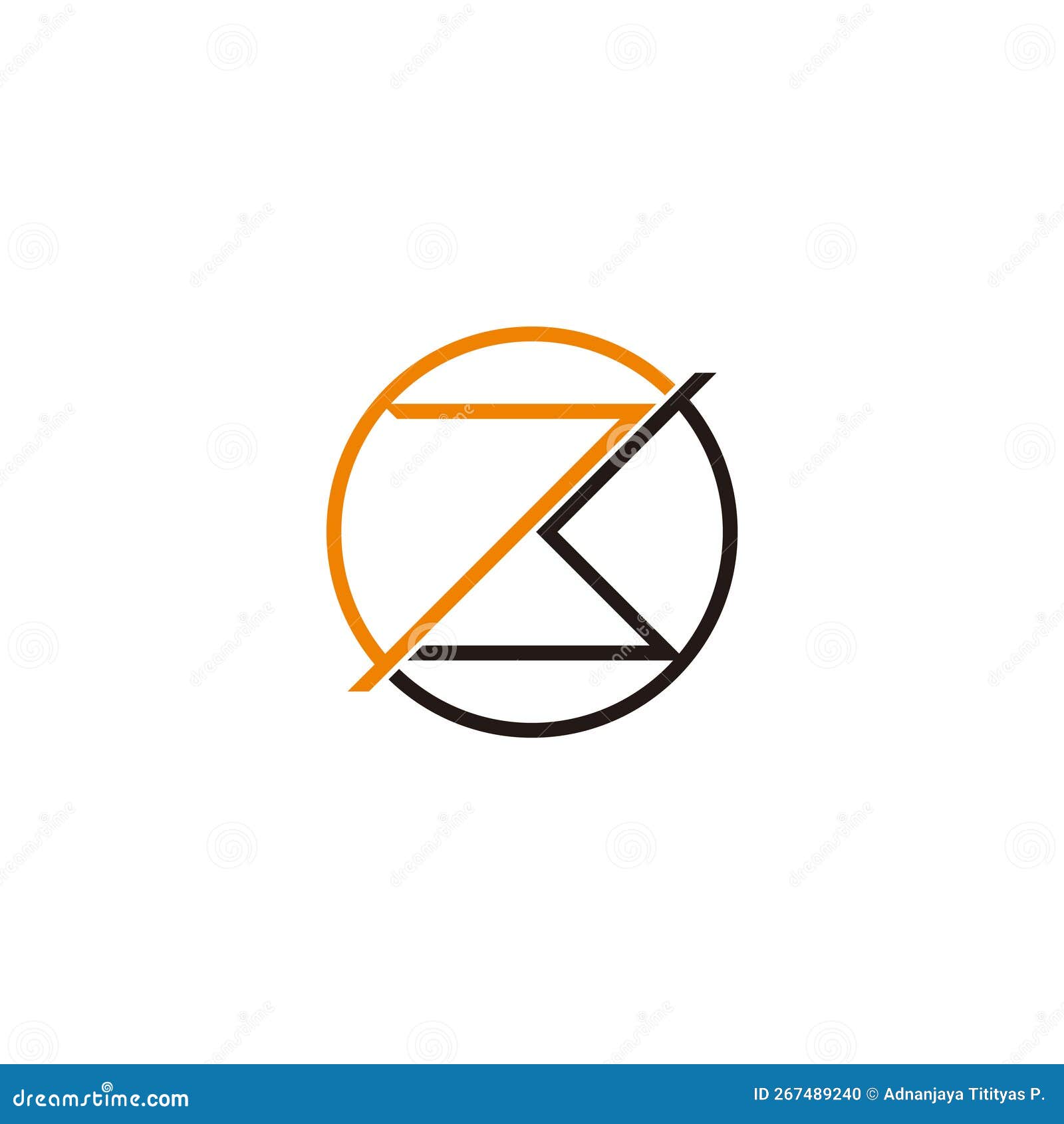 Letter 7b Circle Geometric Line Arrow Logo Vector Stock Vector ...