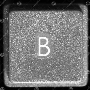 Letter B on Computer Keyboard Stock Photo - Image of upcase, office ...