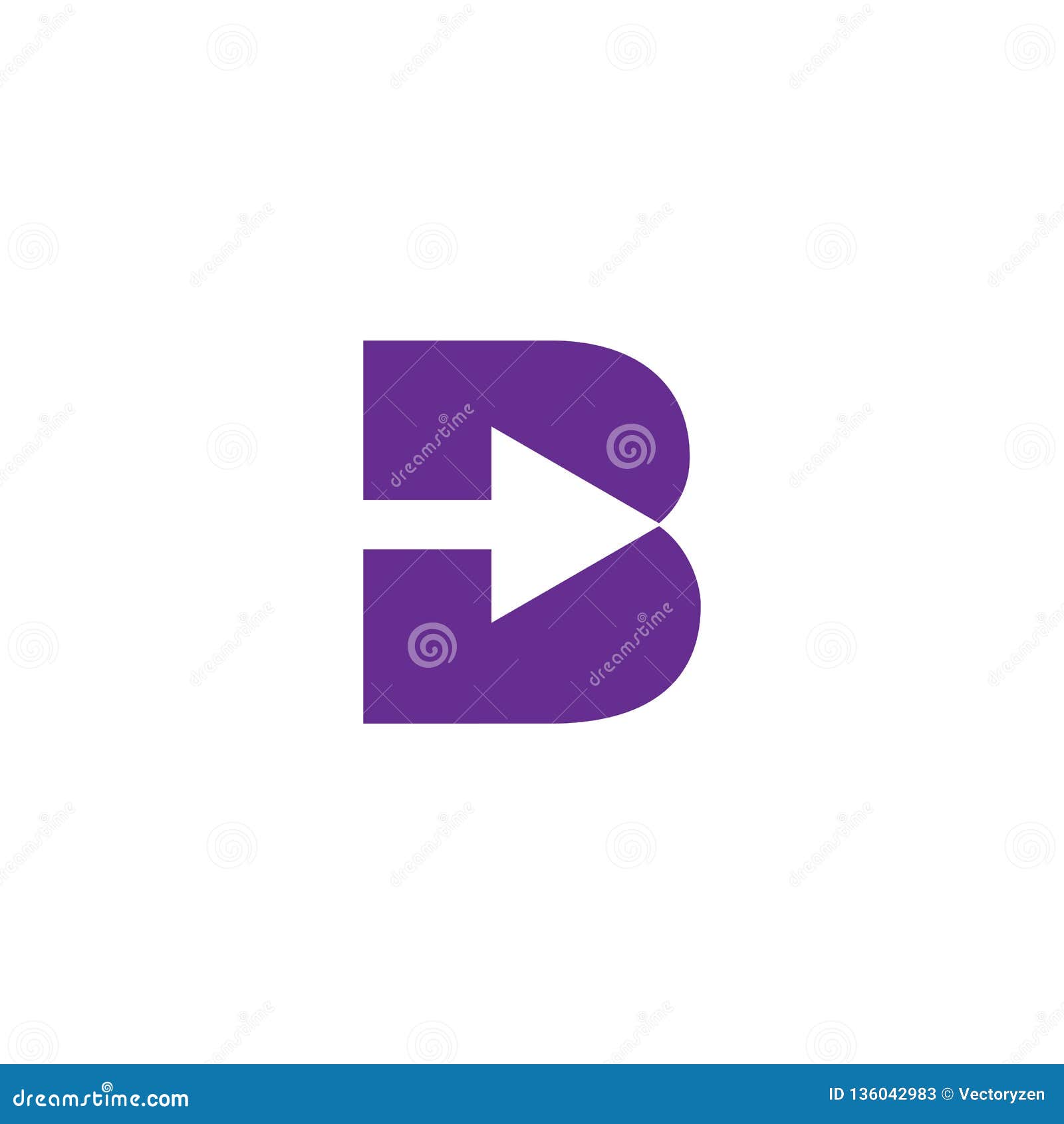 Letter B Creative Logo Template Vector Illustrator Stock Illustration ...
