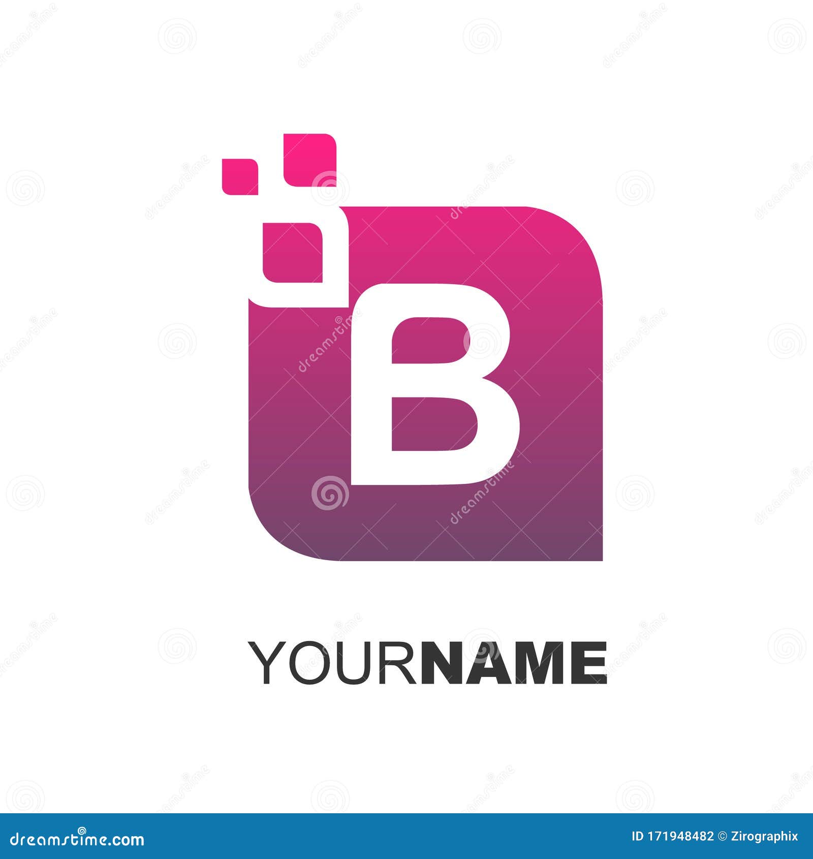 Letter B Creative Tech Logo Icon Design Stock Vector - Illustration of ...