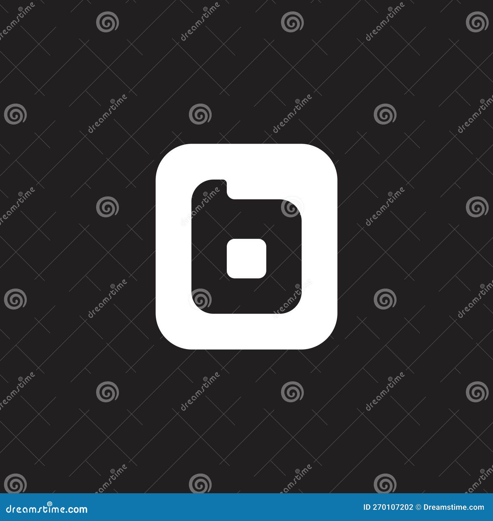 Letter B Curve Negative Space Logo Vector Stock Vector - Illustration ...