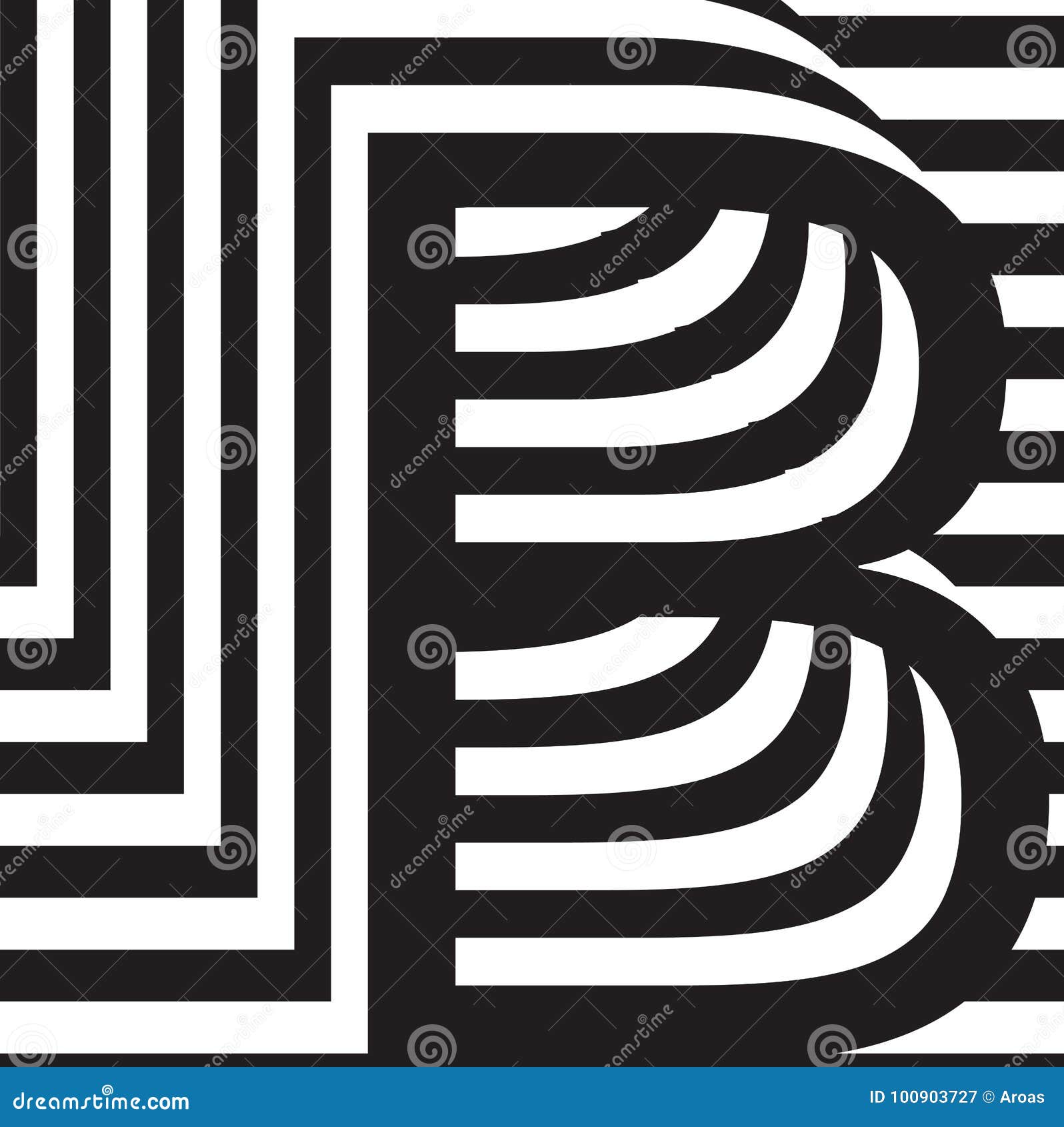 Letter B design template stock vector. Illustration of logotype - 100903727