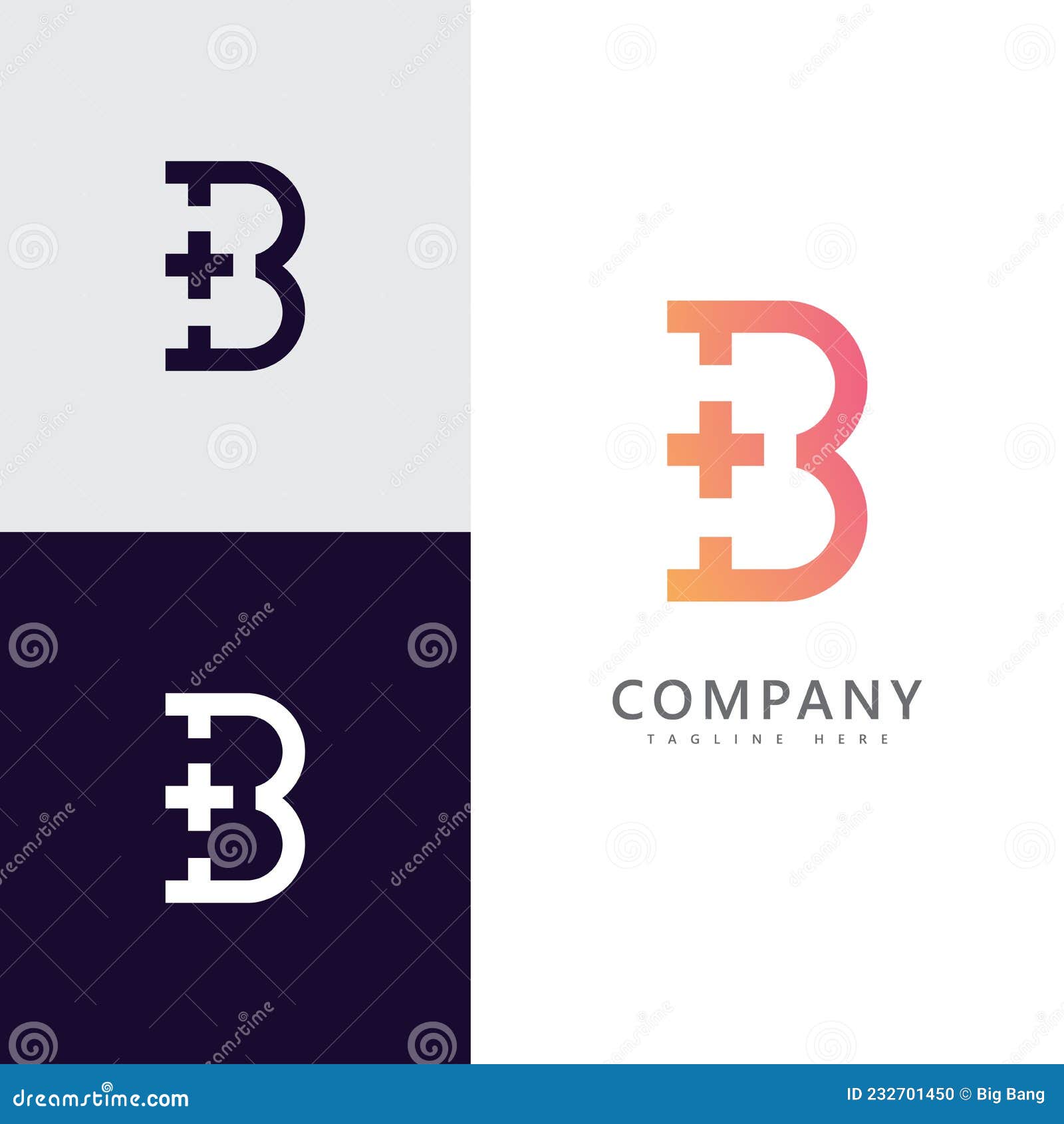 Letter B. Emblem, Logo and Identity Icon Templates Stock Vector ...