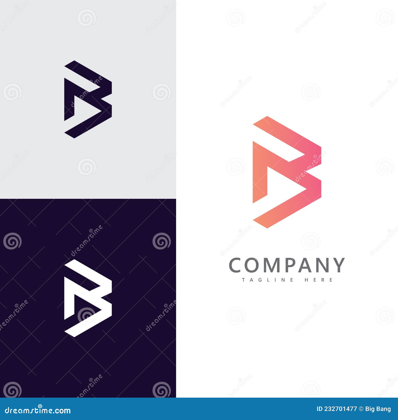 Letter B. Emblem, Logo and Identity Icon Templates Stock Vector ...