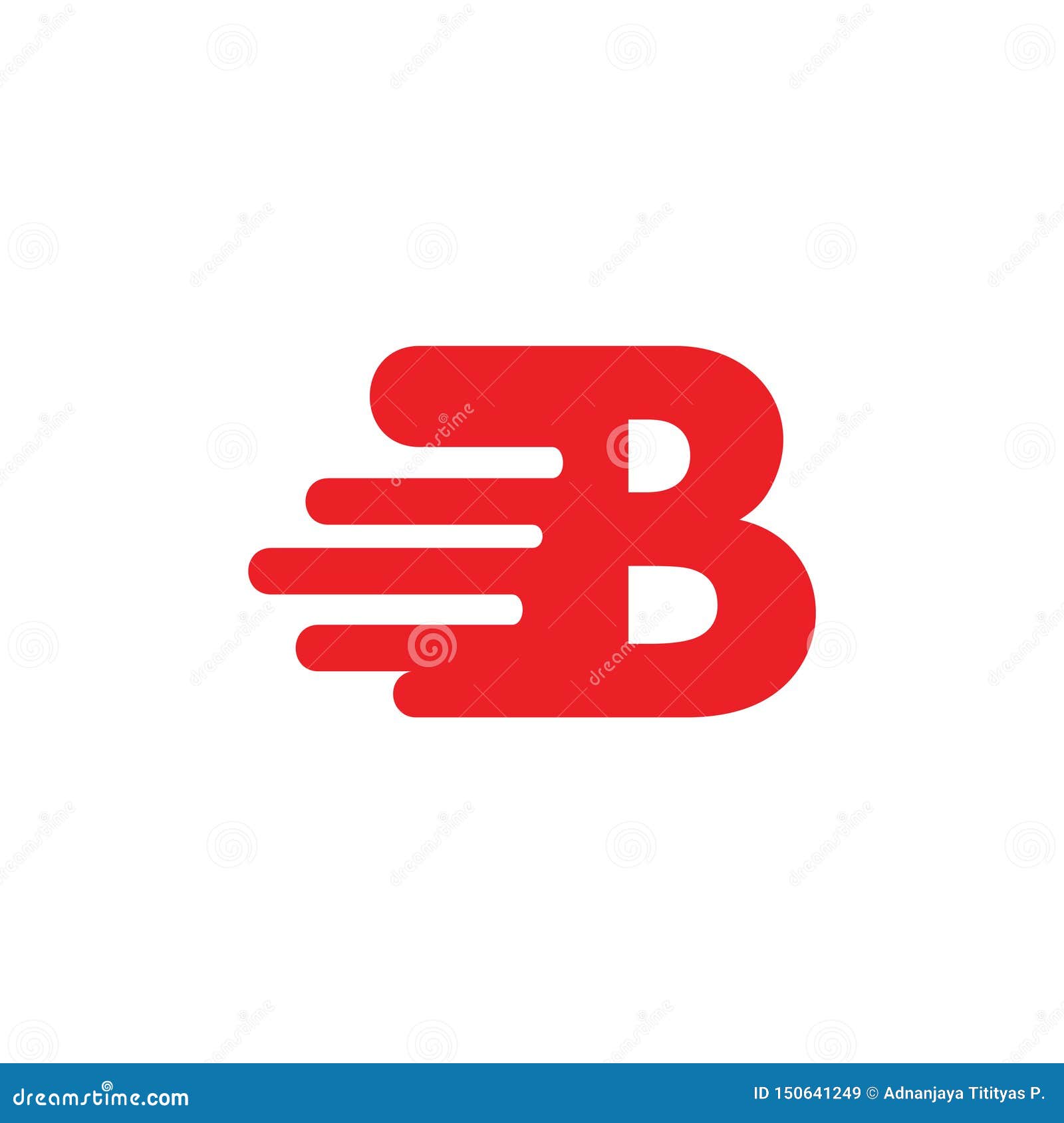 Letter B Fast Movement Logo Vector Stock Vector - Illustration of ...
