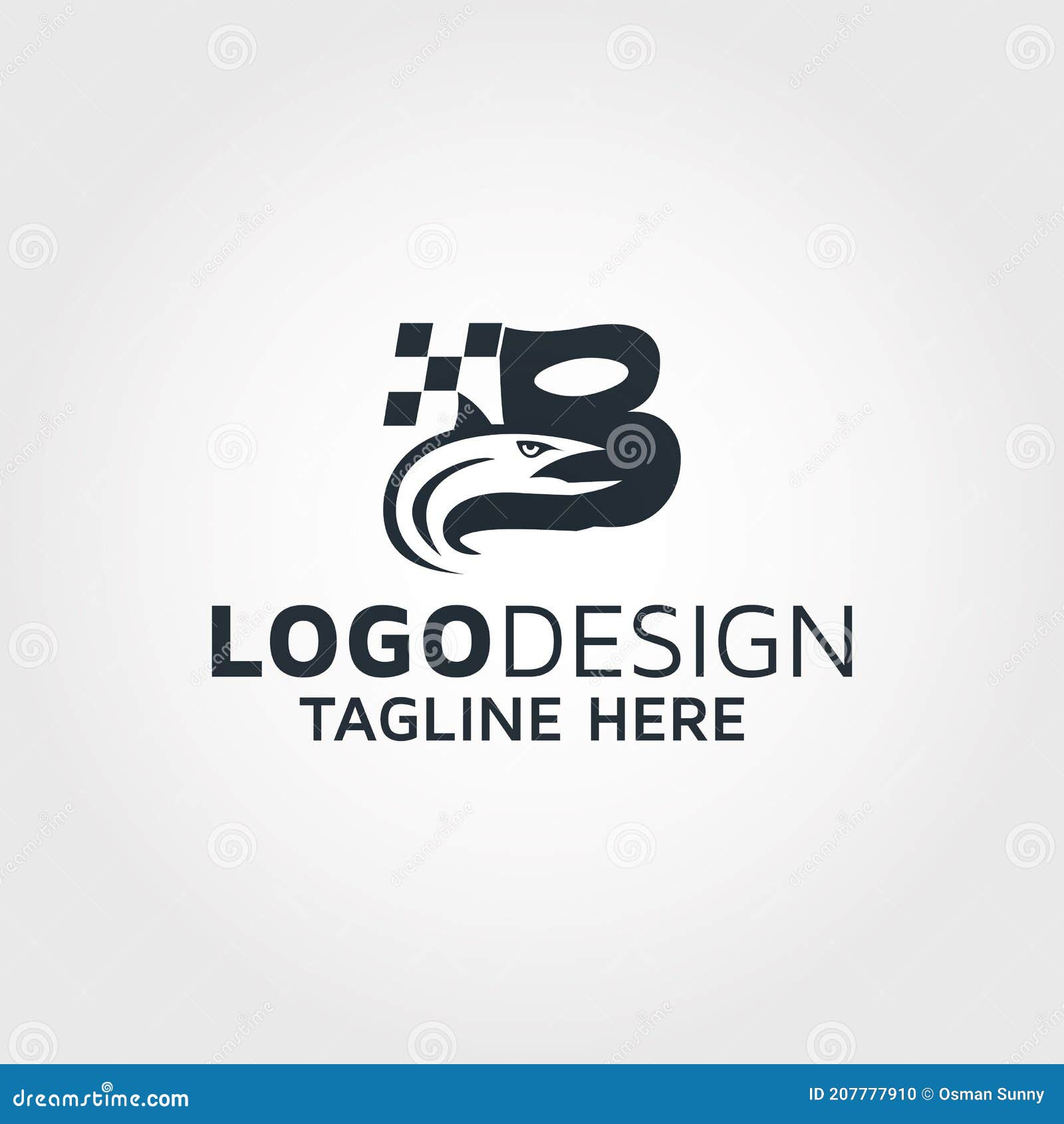 Letter B & Fish Logo Design Idea Stock Vector - Illustration of emblem ...