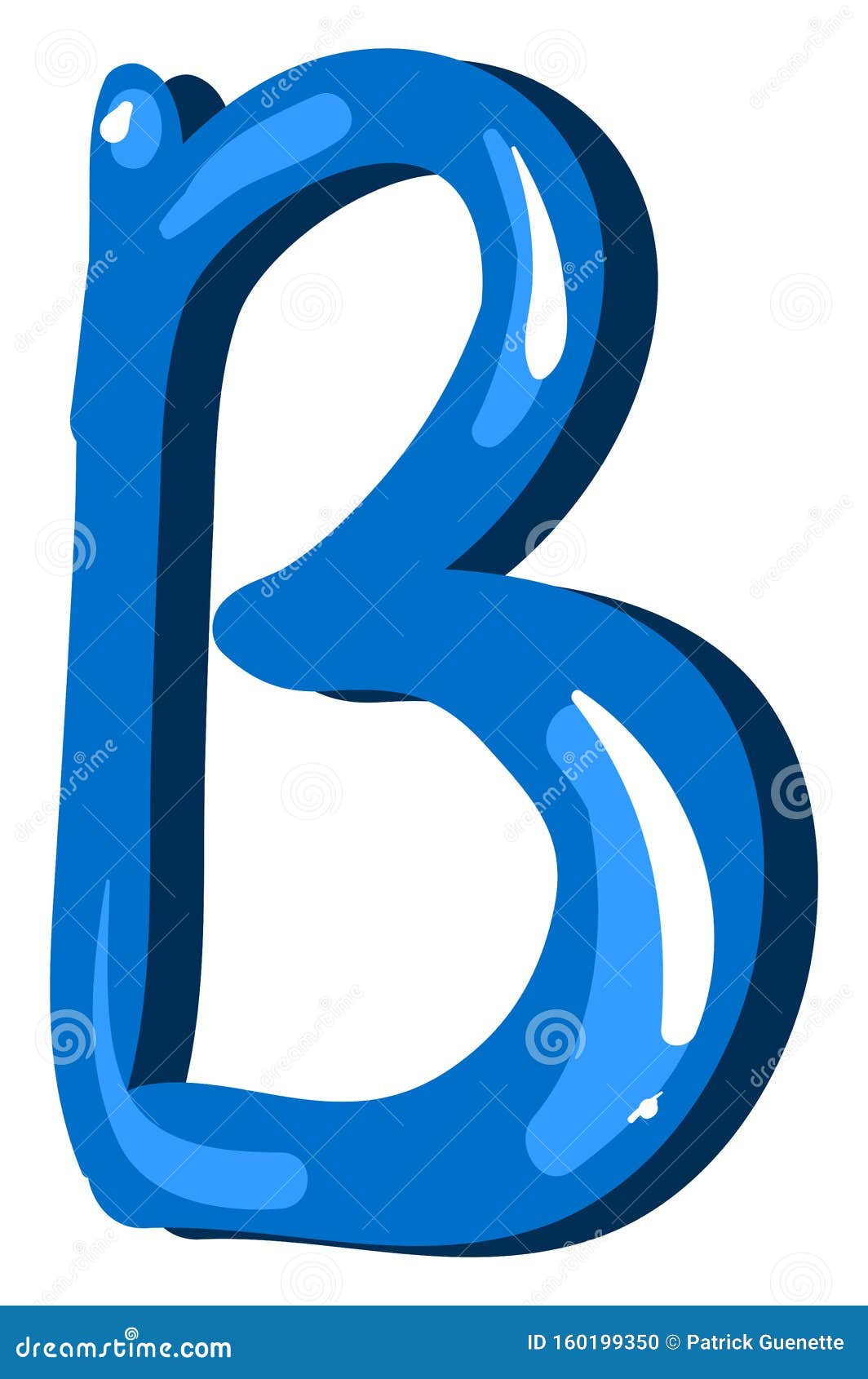 Letter B, Illustration, Vector Stock Vector - Illustration of color ...