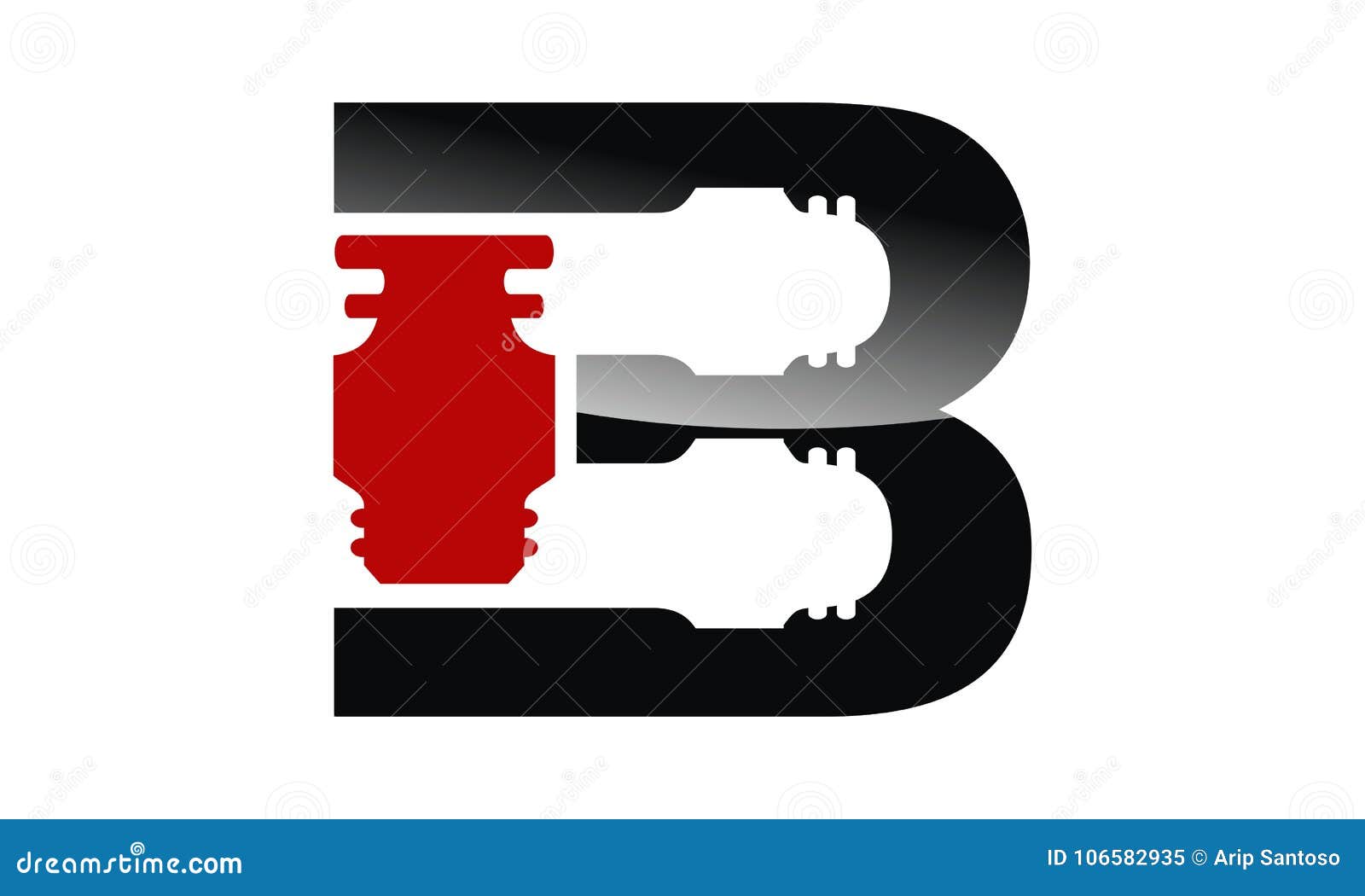 Letter B Industry Logo Design Template Stock Vector - Illustration of ...