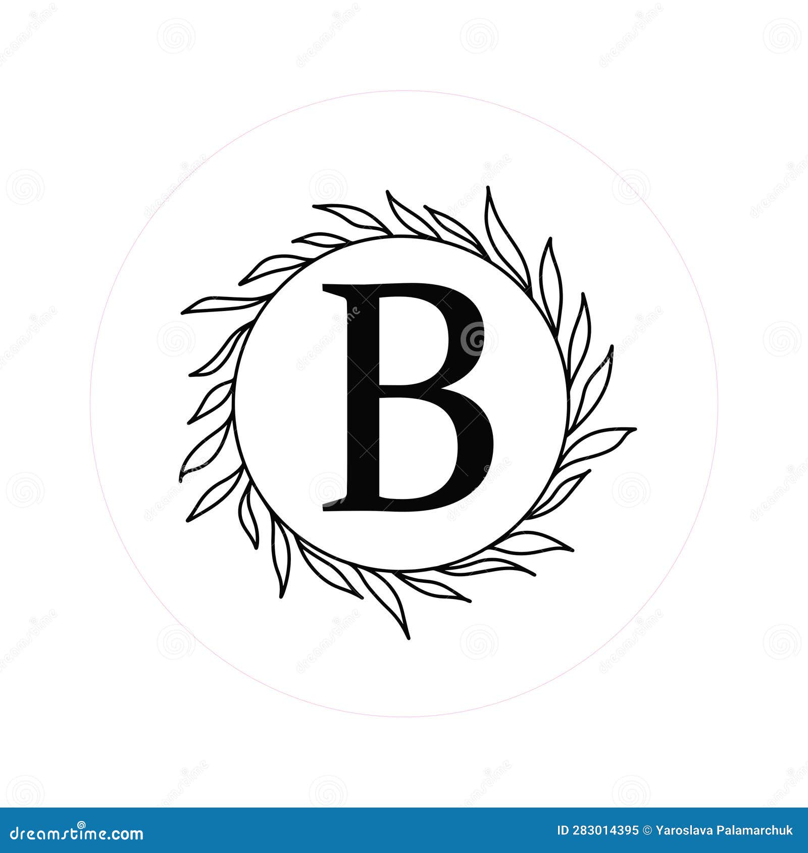 B Monogram Clipart