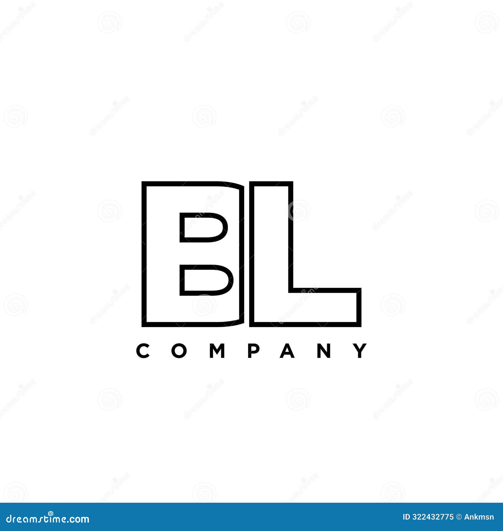 Letter B And L, BL Logo Design Template. Minimal Monogram Initial Based ...