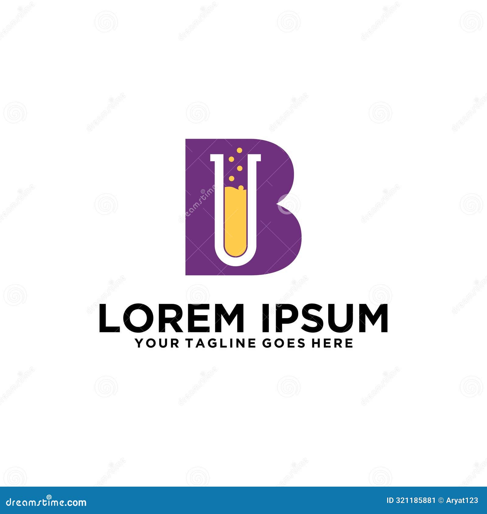 Letter B Laboratory Science Logo Stock Vector - Illustration of simple ...