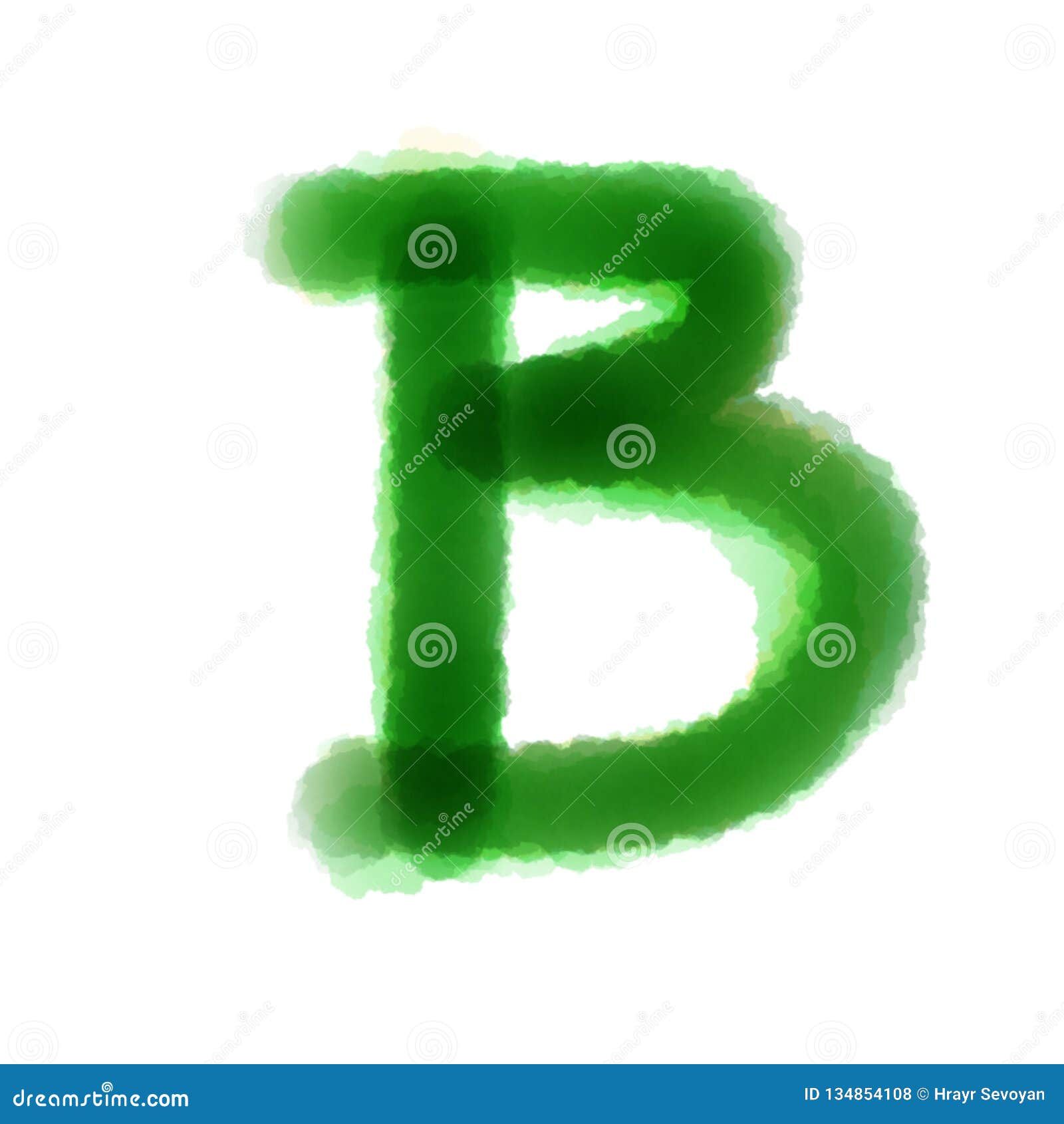 The Letter "B" of the Latin Alphabet Stock Illustration - Illustration ...