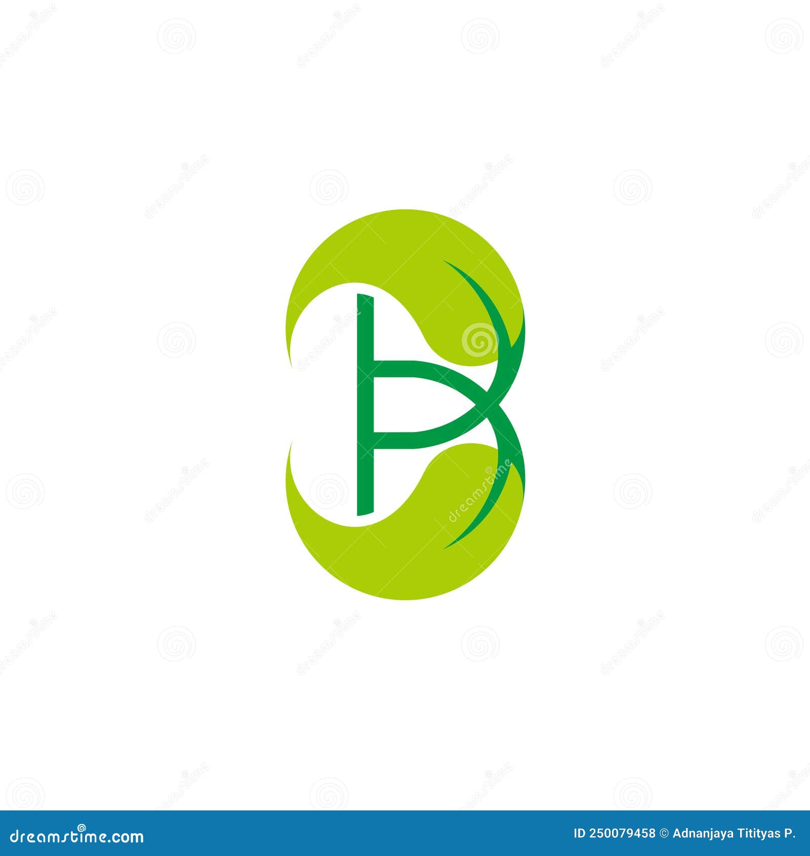 Letter B Linked Leaf Geometric Colorful Logo Vector Stock Vector ...