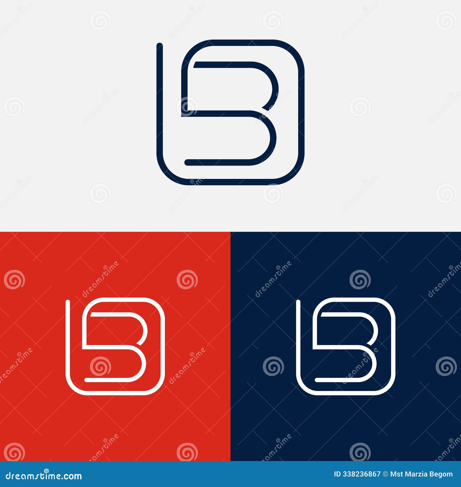 Letter B Logo Design. Creative Initial Letter B Logo. Letter B Symbol ...