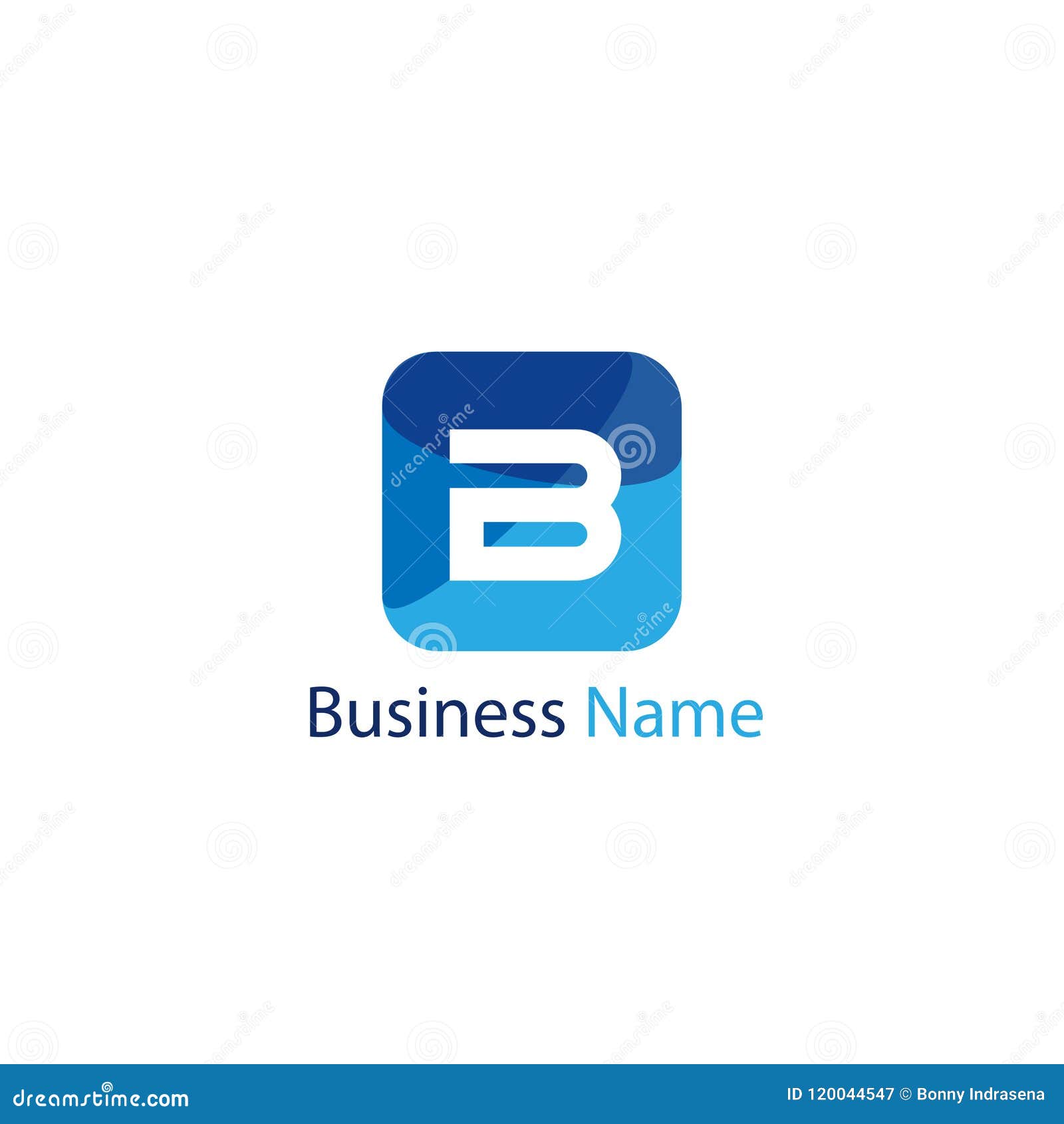 Letter B Logo Design stock vector. Illustration of initial - 120044547