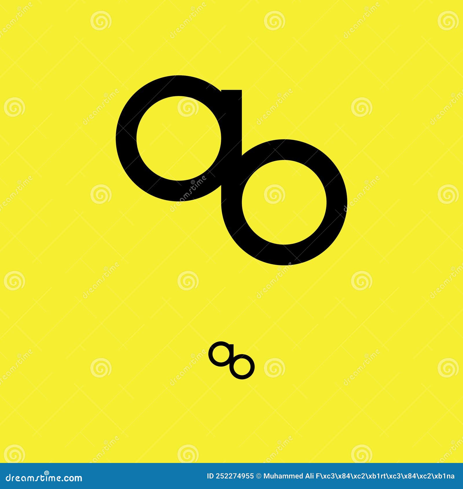 Letter a and B Logo Design Vector Template Stock Vector - Illustration ...