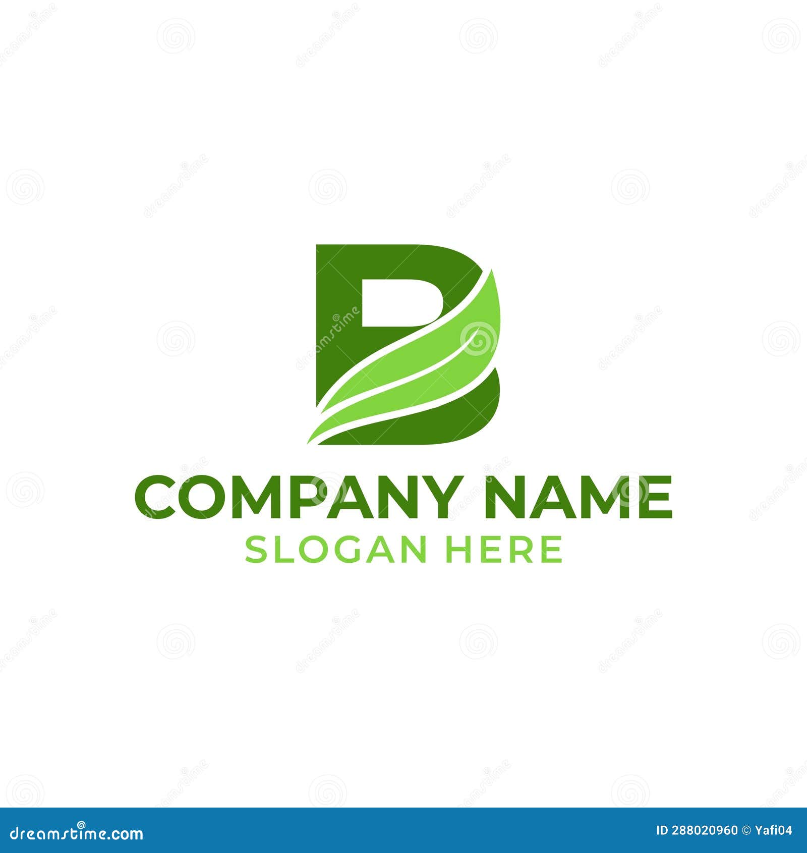 Letter B Logo with Leaf Vector. B Leaf Logo Template, Leaf Logo ...