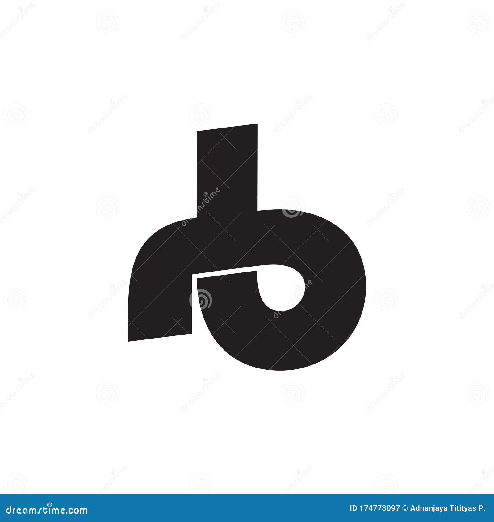 Letter B Loop Overlap Logo Vector Stock Vector - Illustration of ...