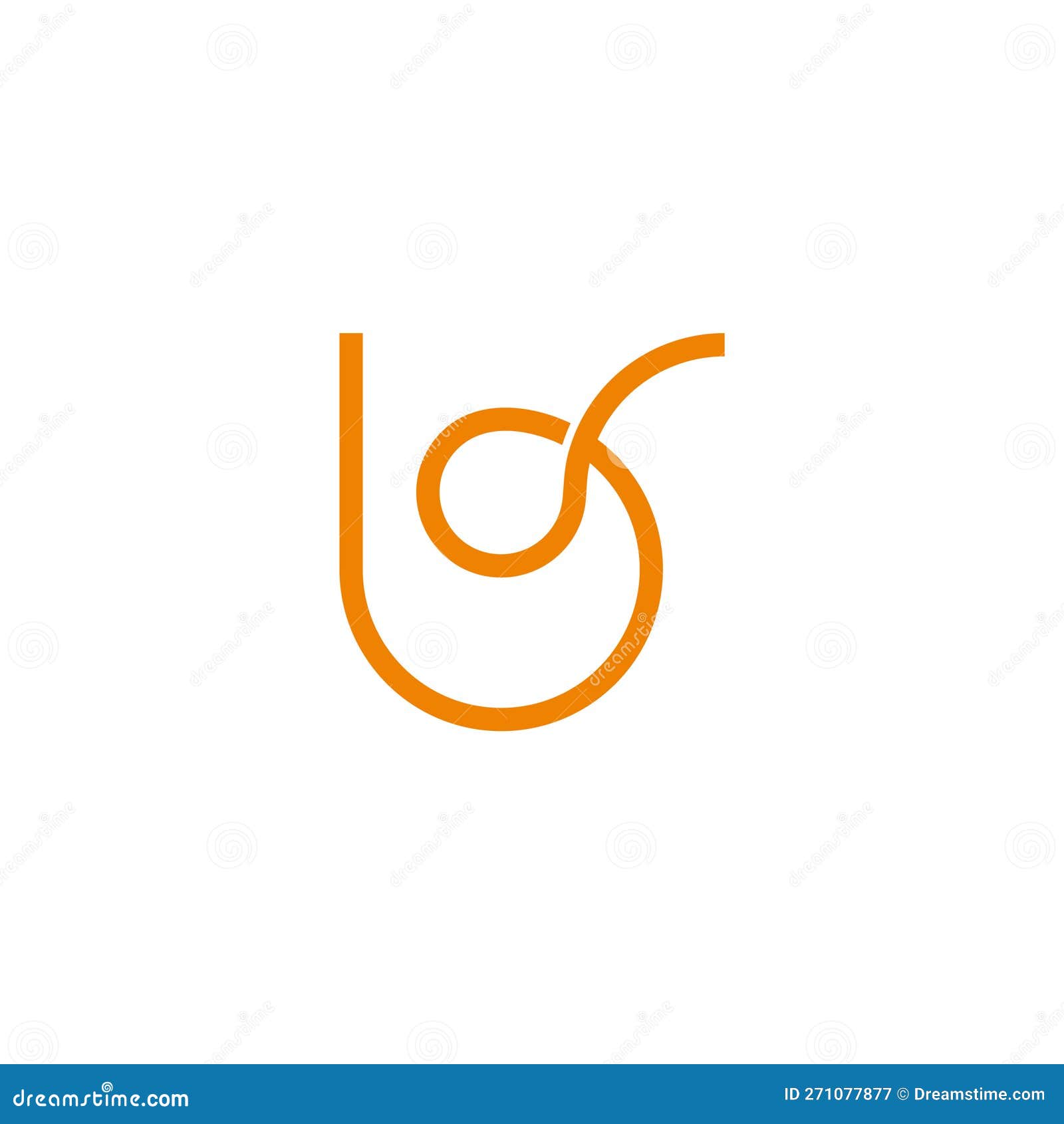 Letter B Loop Spiral Motion Line Logo Vector Stock Vector ...