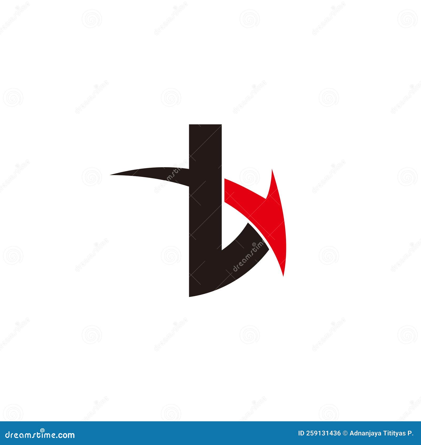Letter B Lowercase Arrow Swoosh Logo Vector Stock Vector - Illustration ...