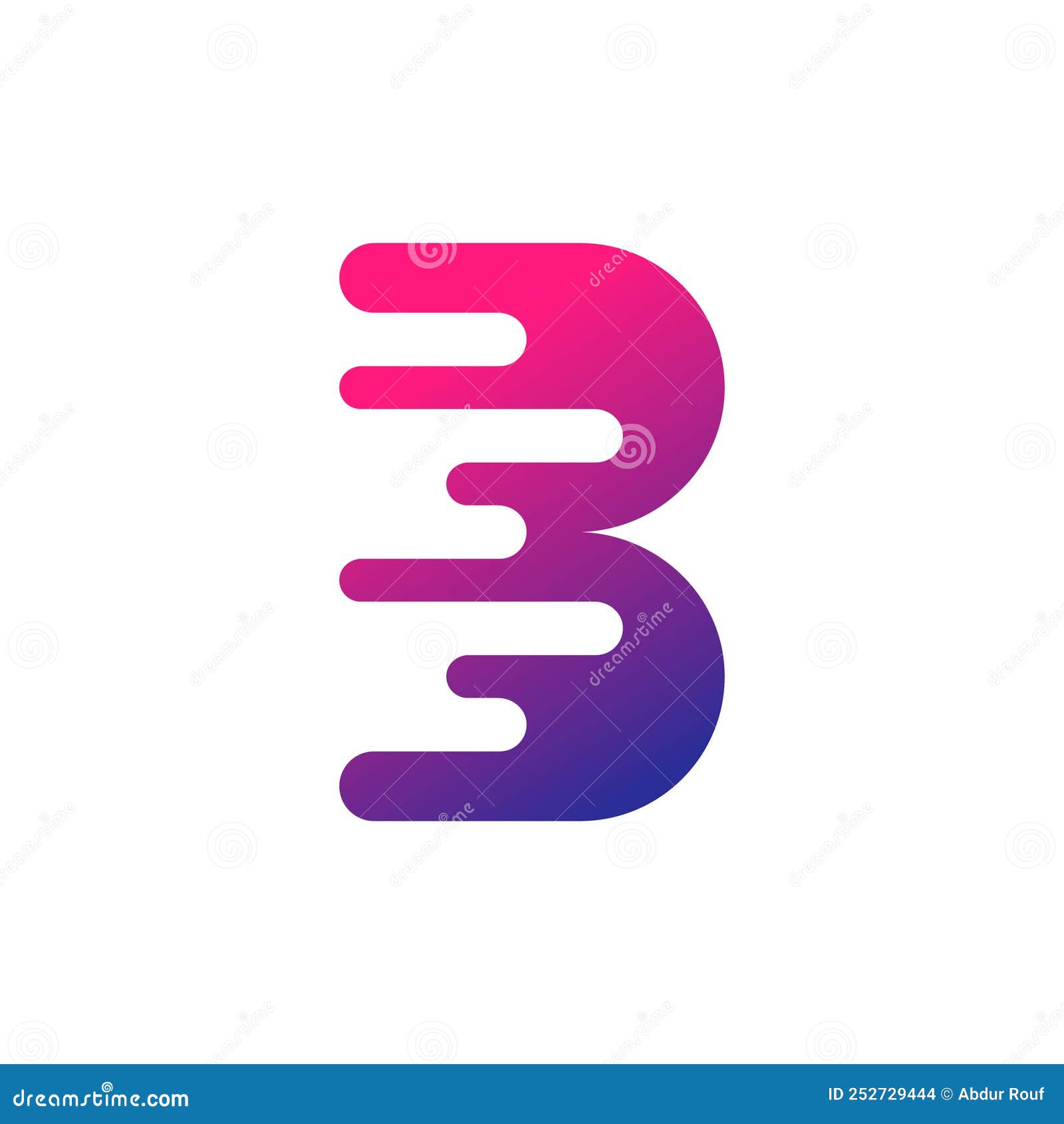 Letter B Modern Logo Design Stock Vector - Illustration of alphabet ...