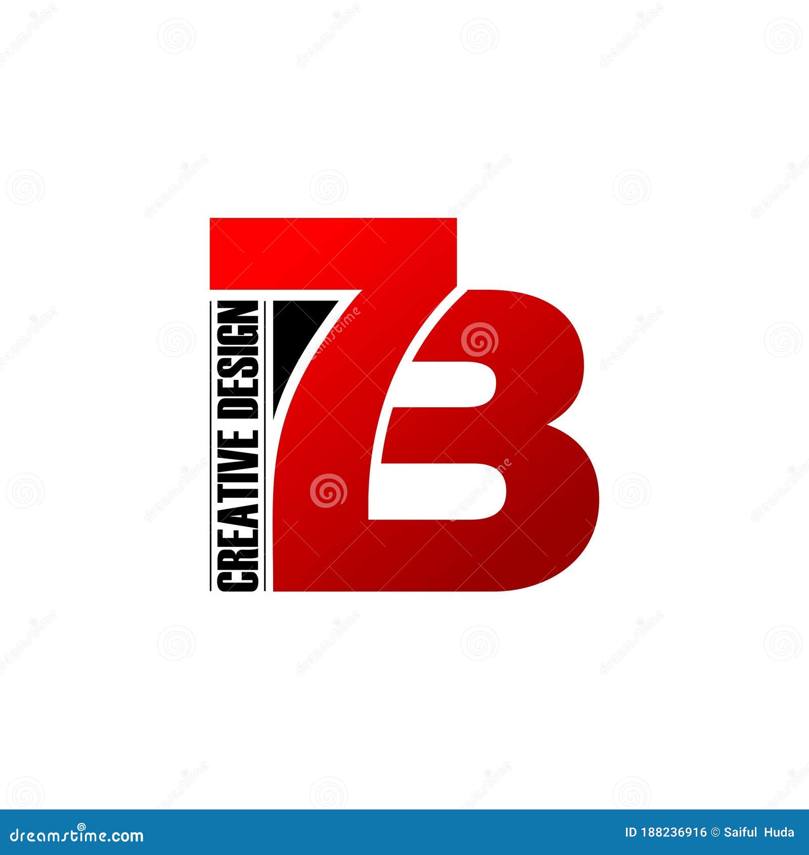 Letter 7B Monogram Logo Icon Design Vector. | CartoonDealer.com #188236916