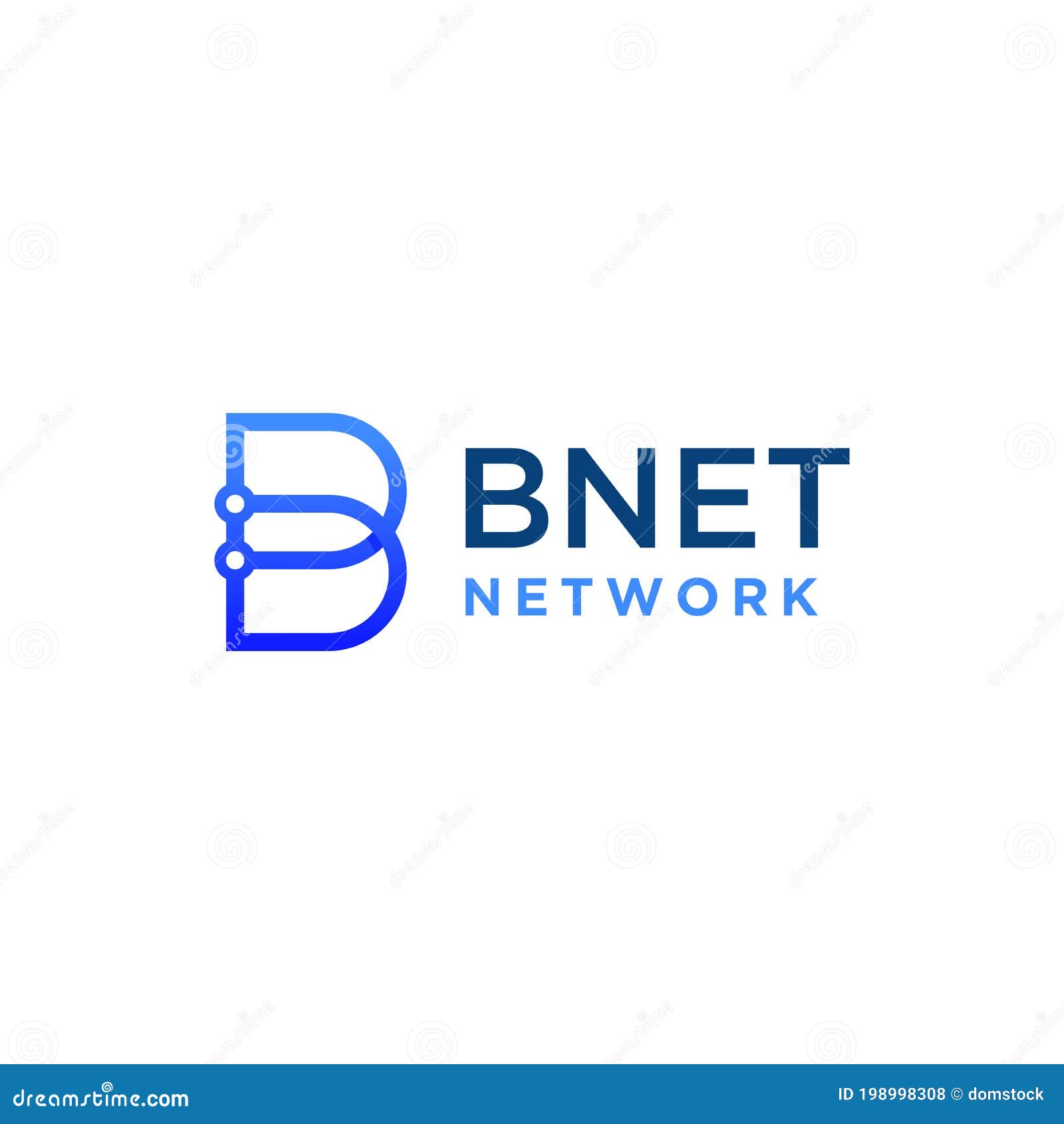 Letter B and Network Link Logo Icon Vector Template Stock Vector ...