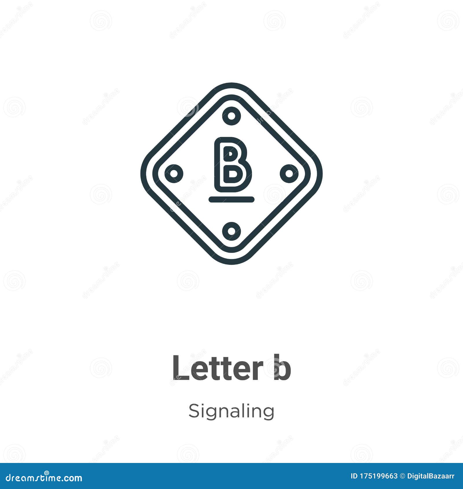 Letter B Outline Vector Icon. Thin Line Black Letter B Icon, Flat ...