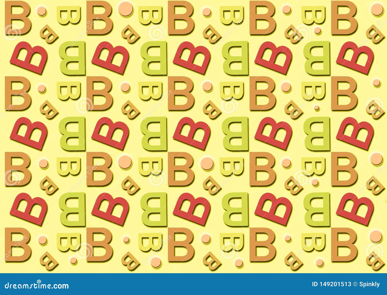 Letter B Pattern in Colored Shades Wallpaper Background Stock ...
