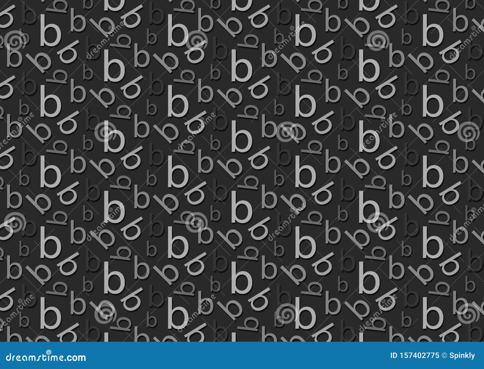 Letter B Pattern in Different Colored Grey Shades Pattern Stock ...