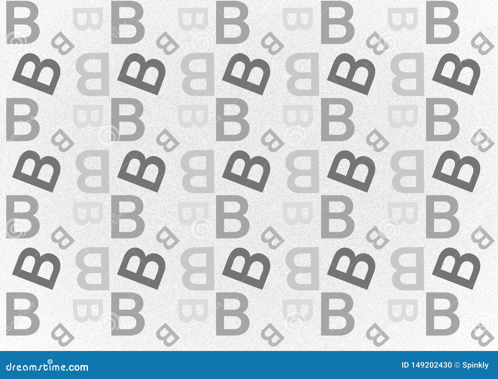 Letter B Pattern in Grey Shades Color Background Stock Illustration ...