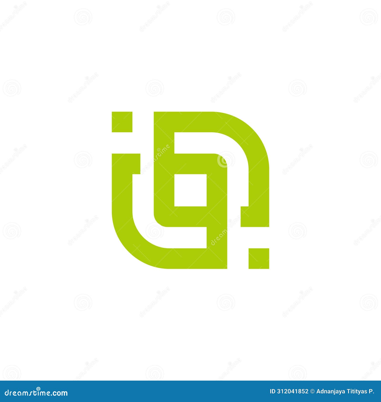 Letter B Q Leaf Ambigram Logo Vector Stock Vector - Illustration of ...