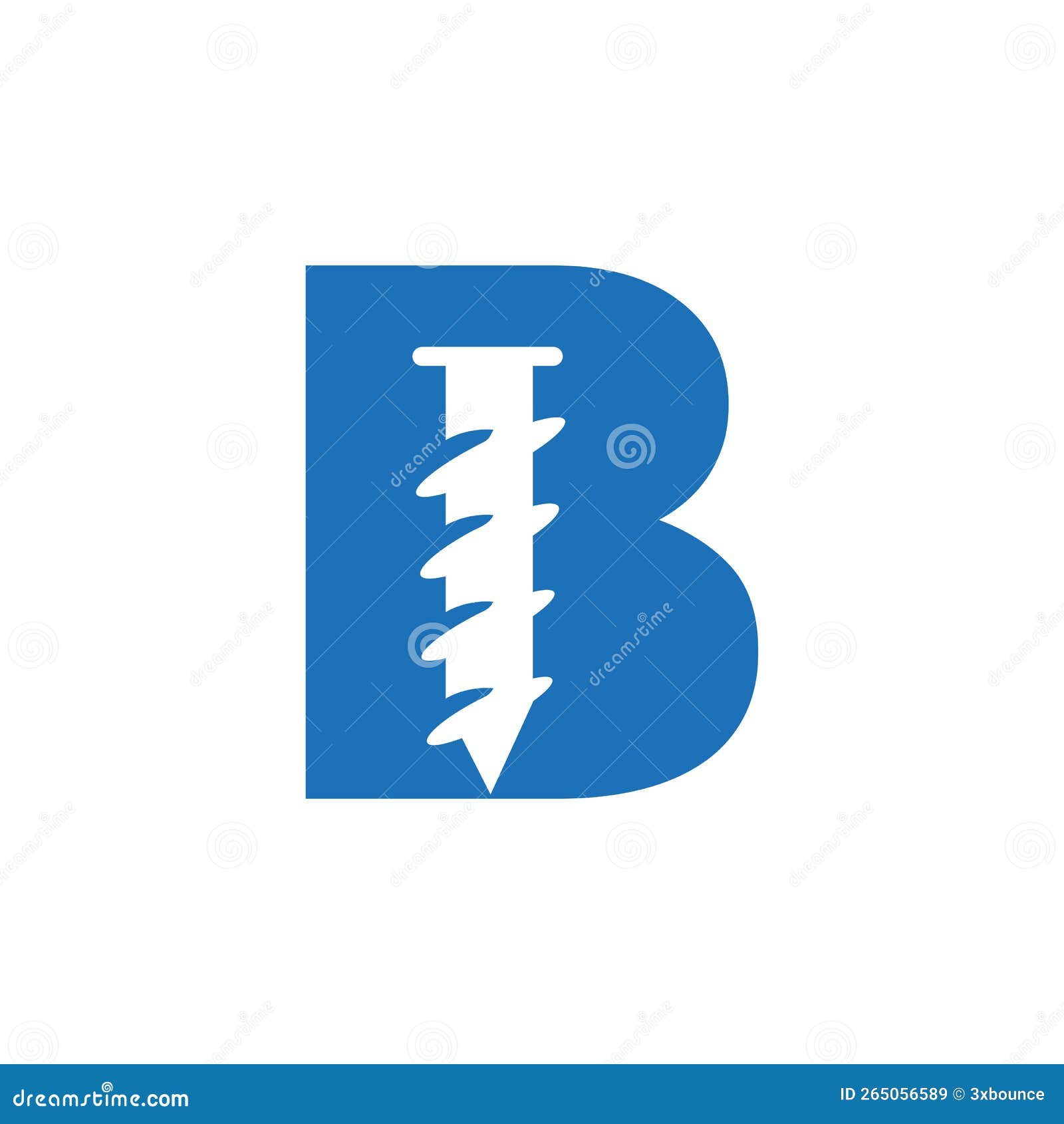 Letter B Logo Template for Construction Ironmonger Symbol Design Stock ...