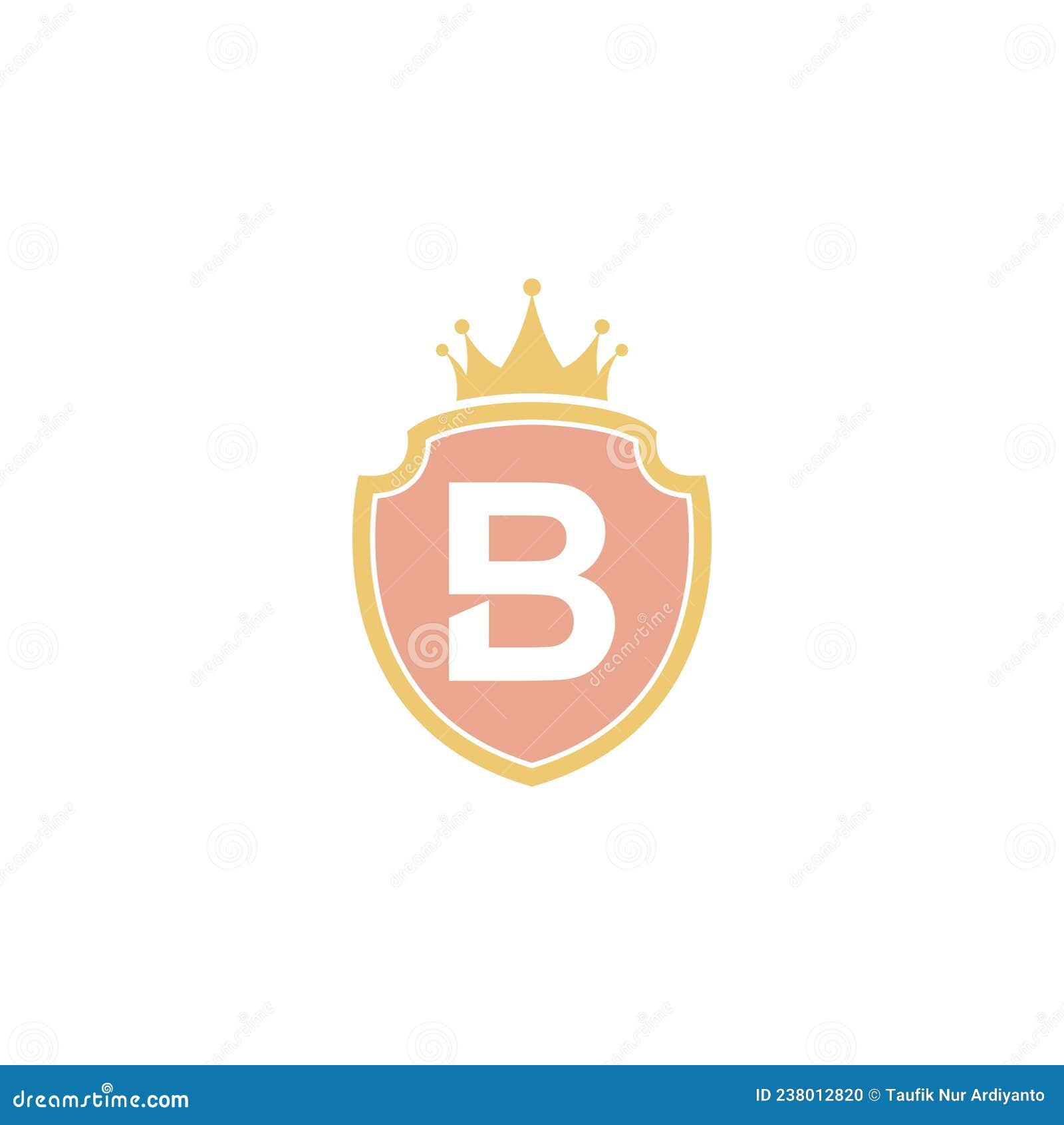 Letter B with Shield Icon Logo Design Illustration Stock Illustration ...