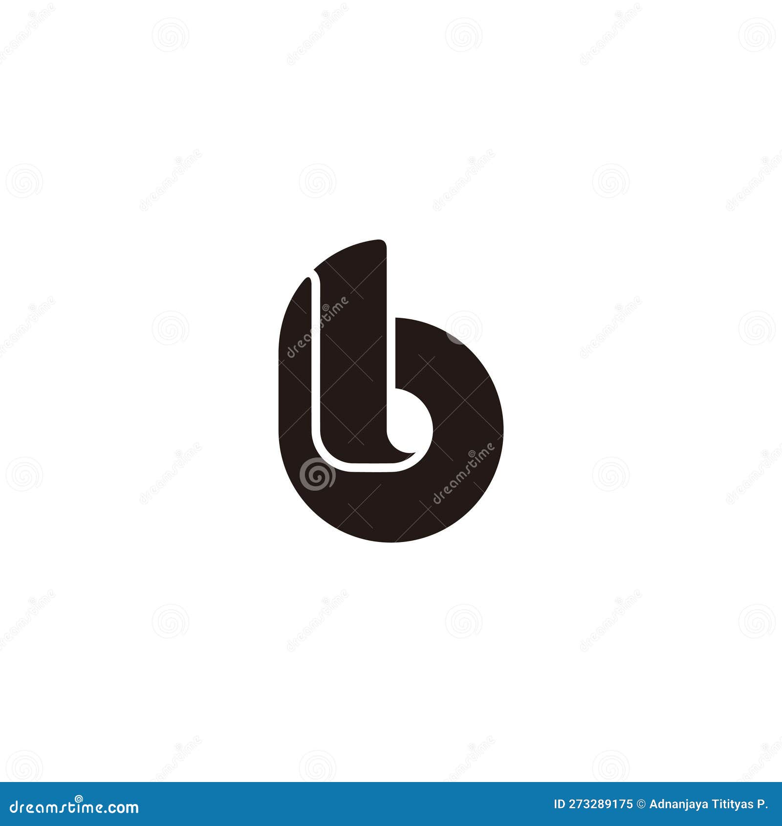 Letter B Simple Curve Geometric Logo Vector Stock Vector - Illustration ...