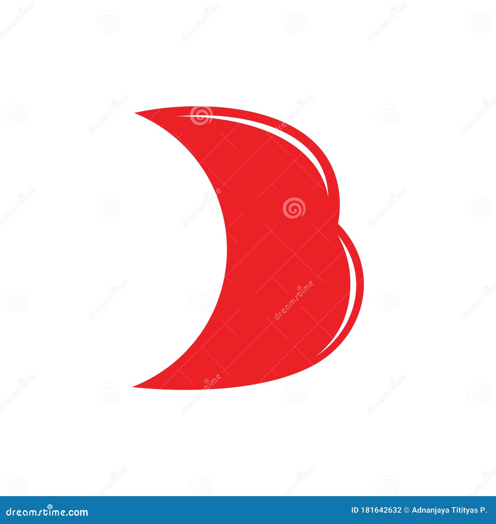 Letter B Simple Curves Design Logo Vector Stock Vector - Illustration ...