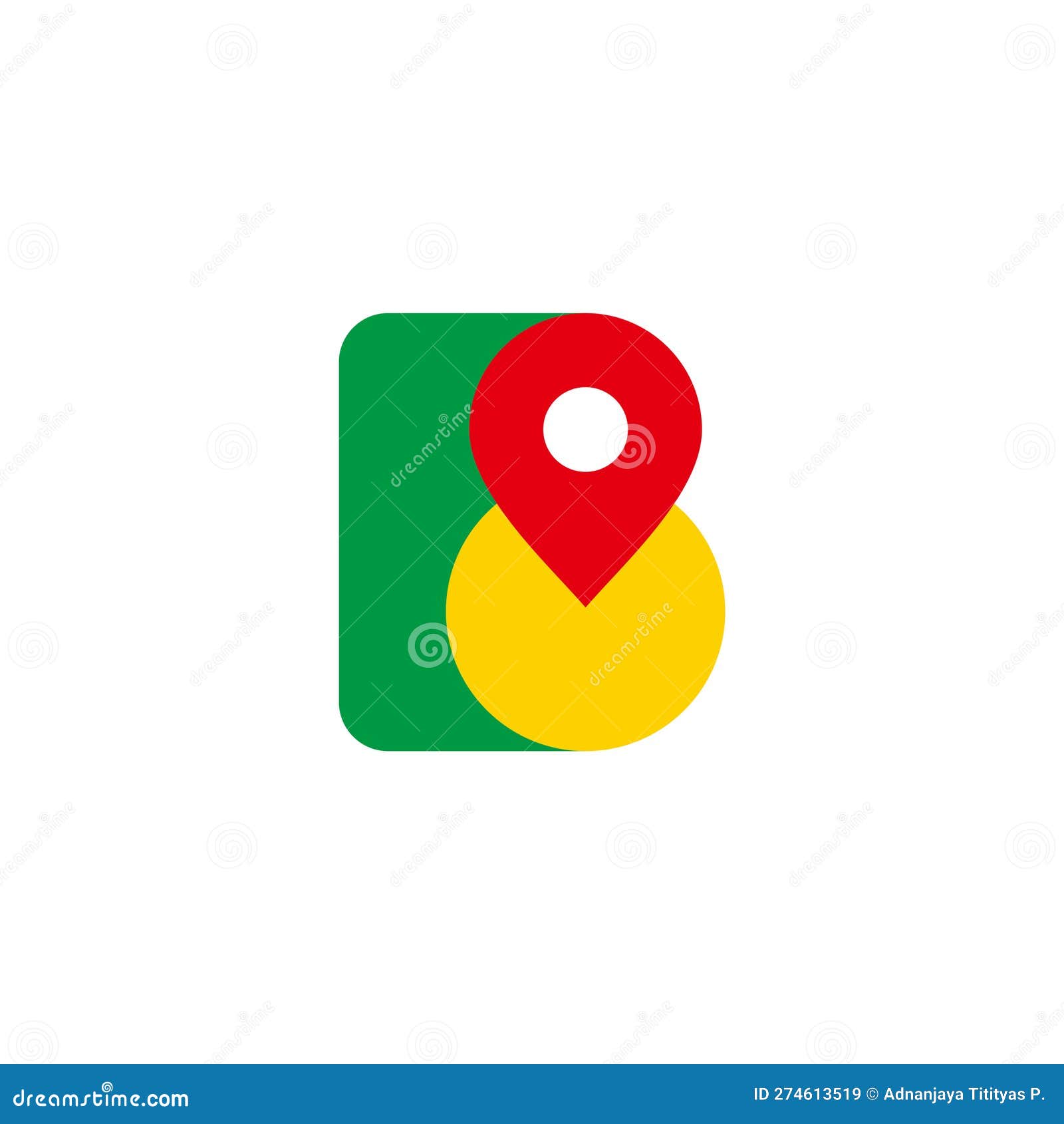 Letter B Simple Maps Pin Location Symbol Vector Stock Vector ...