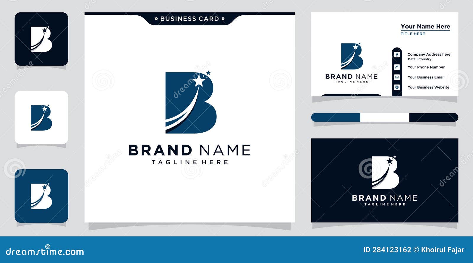 Letter B Star Logo Design Vector Icon Graphic Illustration Stock Vector ...