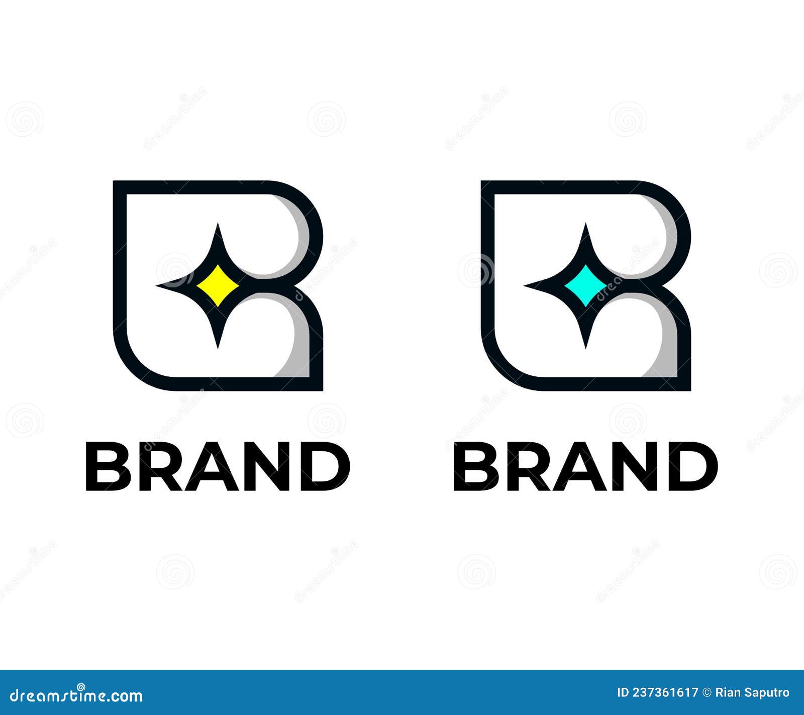 Letter B and star logo stock vector. Illustration of cartoon - 237361617