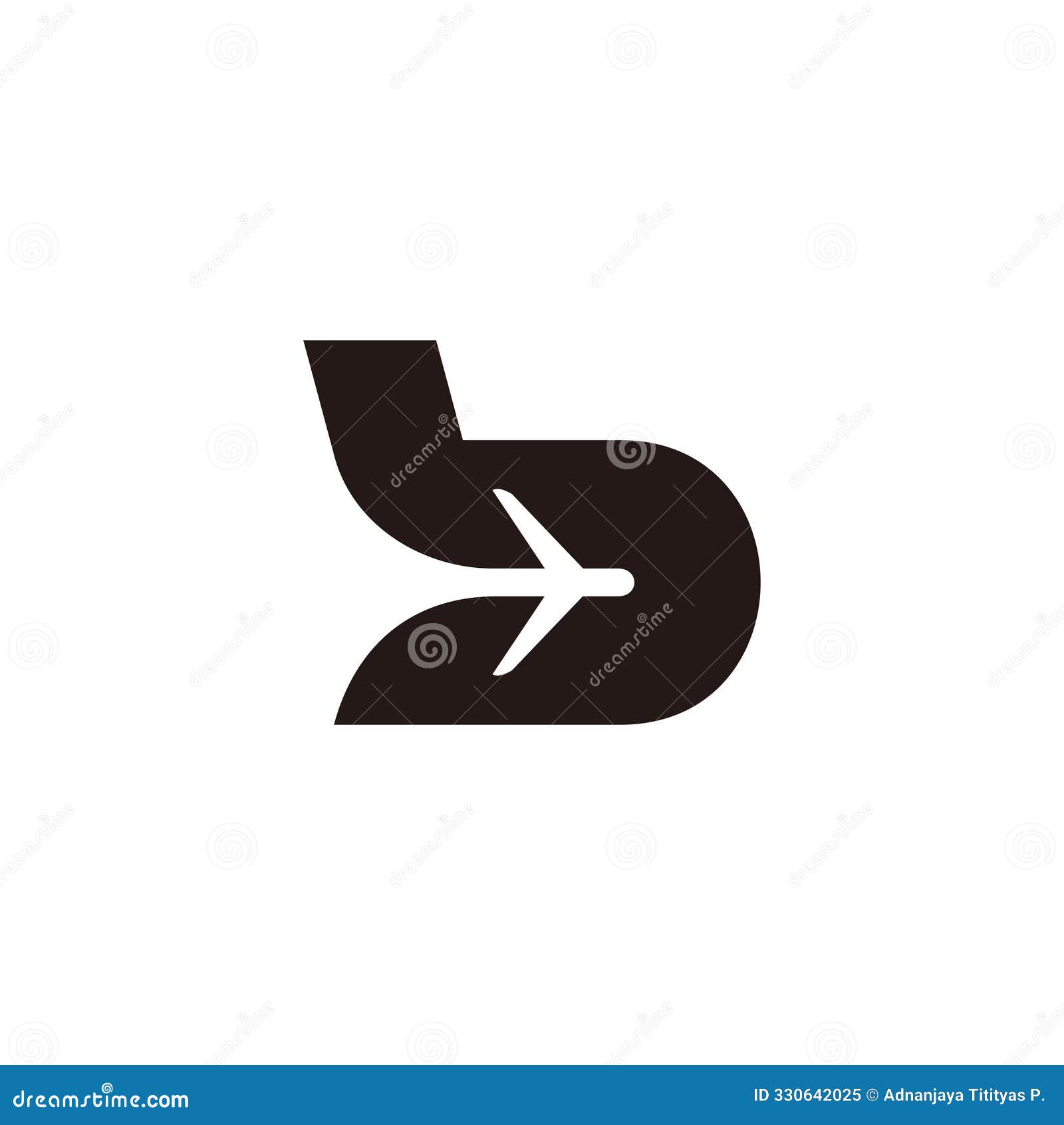 Letter B Swoosh Jet Logo Vector Stock Vector - Illustration of company ...