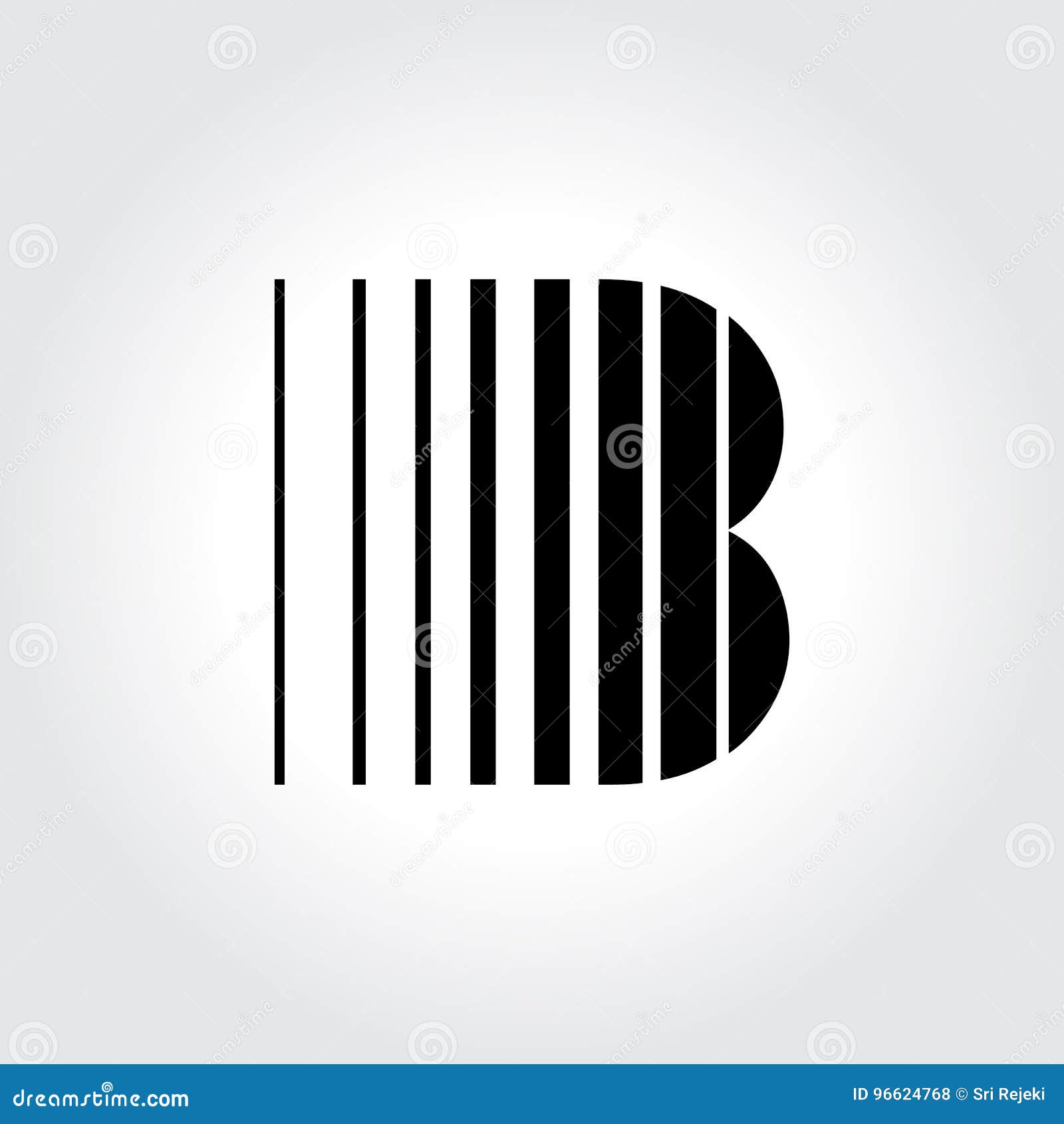 Letter B Symbol Design stock vector. Illustration of concept - 96624768